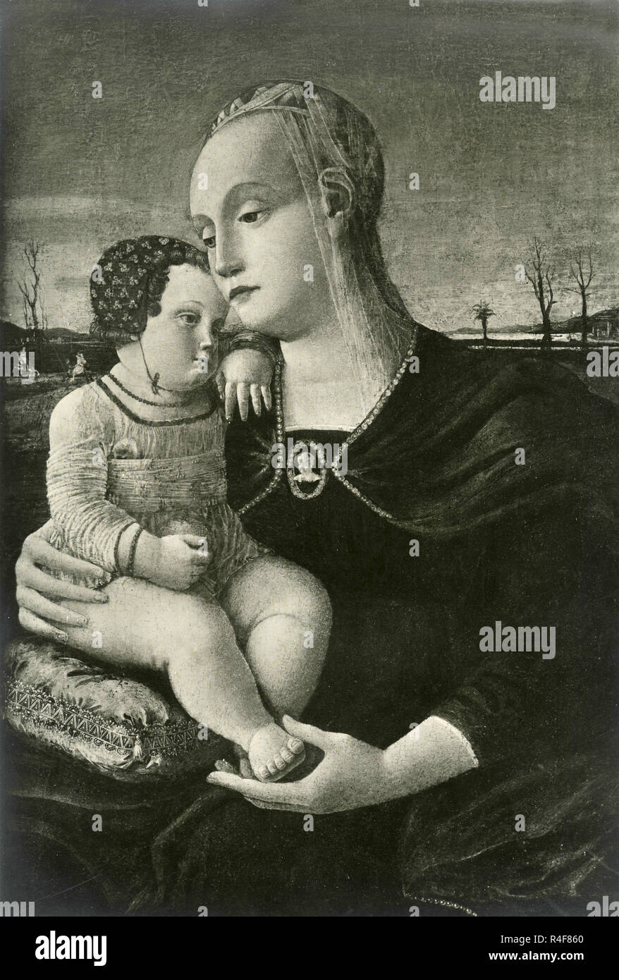 The Virgin and Child, painting by Francesco Morone Stock Photo - Alamy