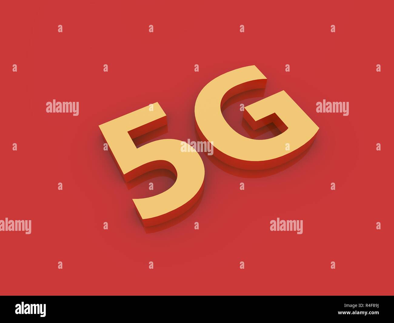 5G modern communication technology Internet. 3d render illustration ...