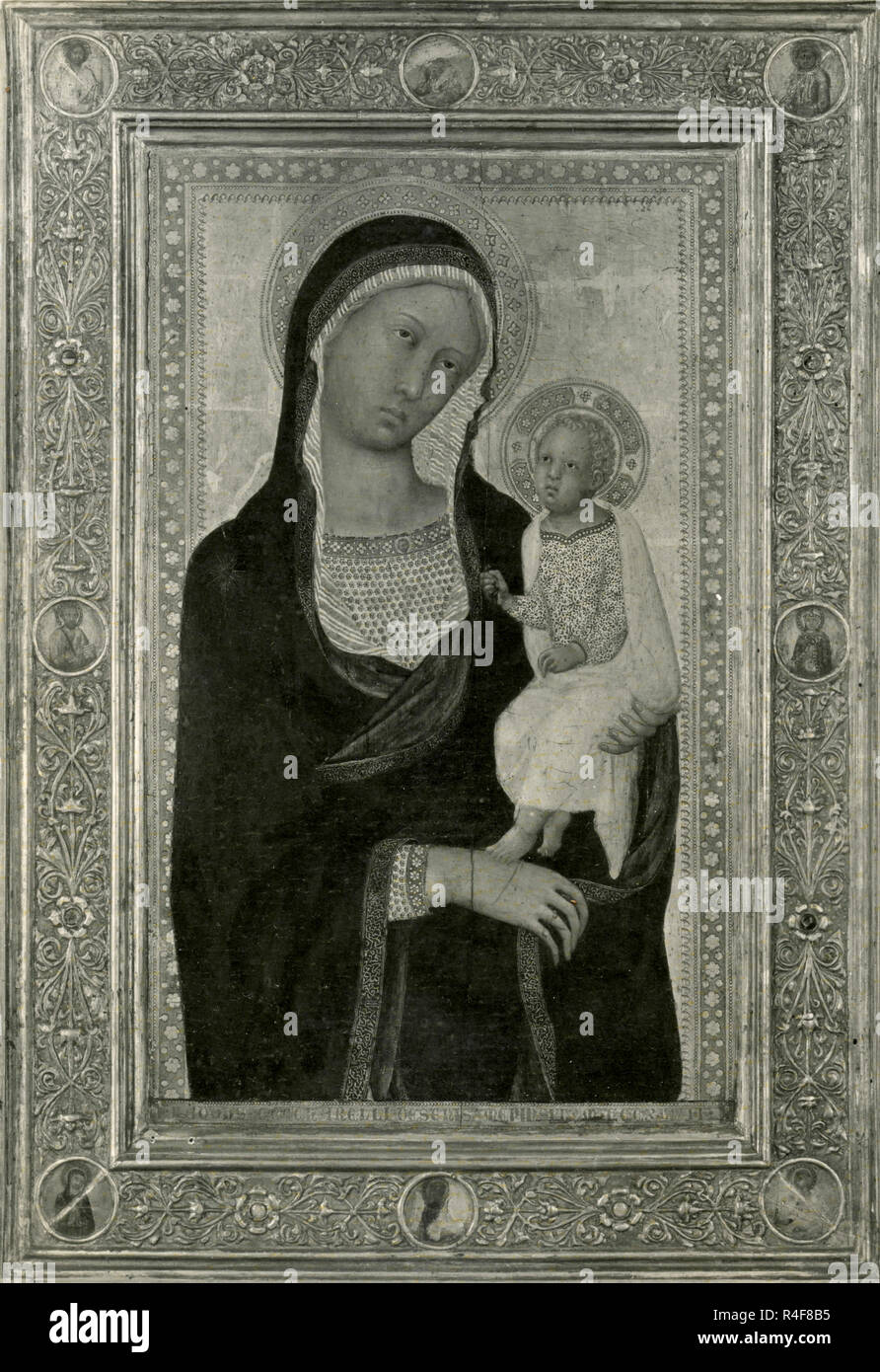 The Virgin and Child, painting by Naddo Ceccarelli Stock Photo - Alamy