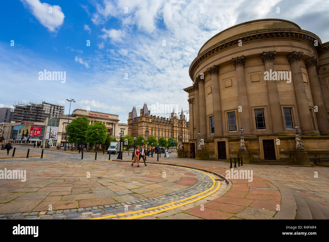 Liverpool, UK - May 16 2018: Citysacpe and architecture surround ...