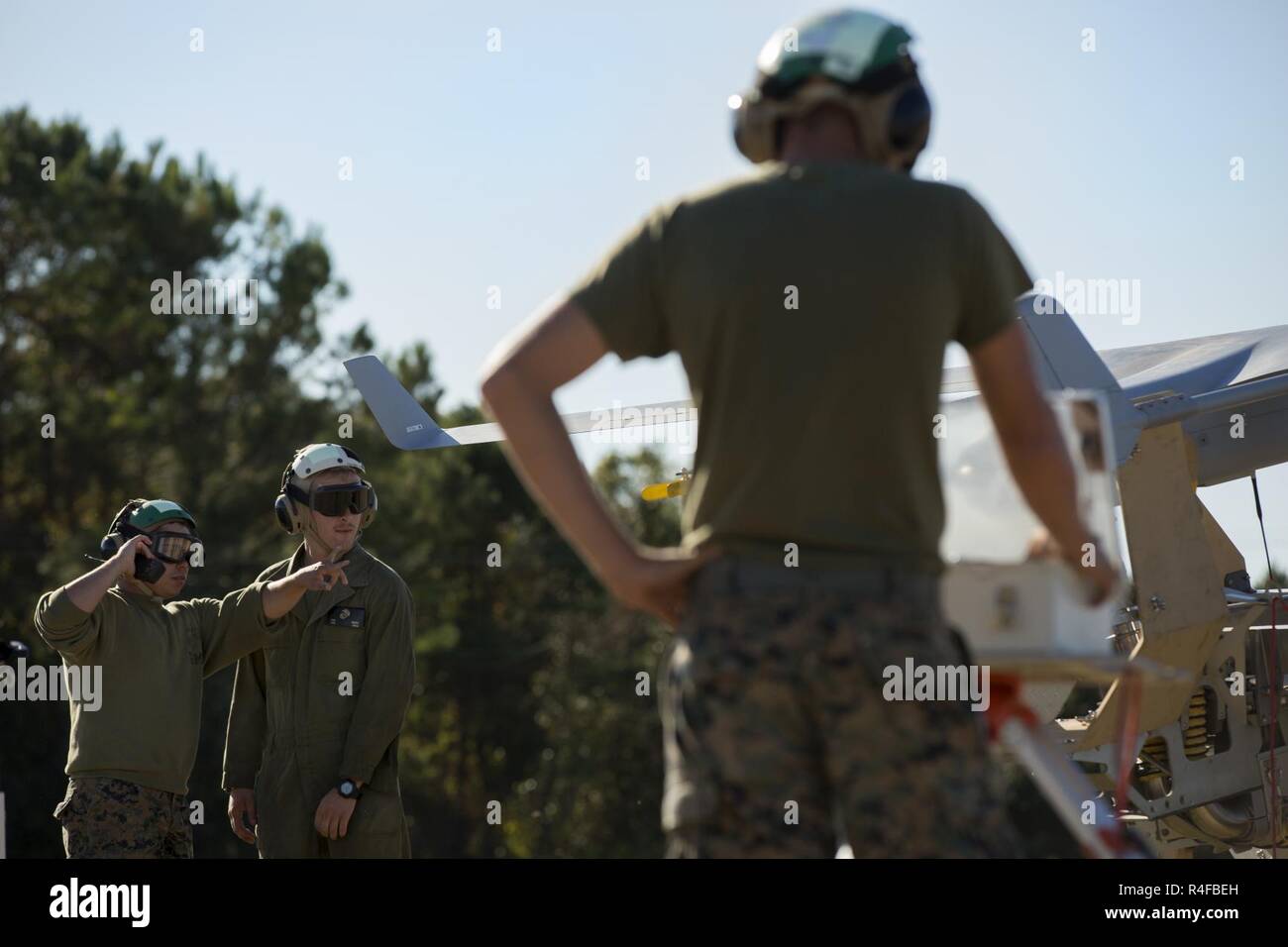 Marines with Marine Unmanned Aerial Vehicle Squadron 2 (VMU-2), Marine ...
