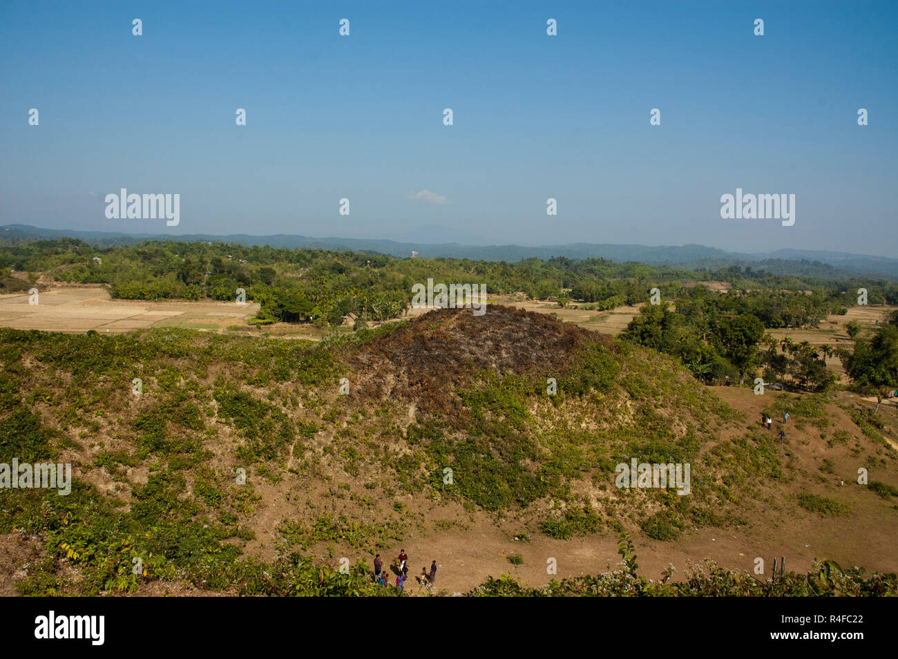 Ceramic Hill or White Hill at Durgapur. Netrokona, Bangladesh Stock ...