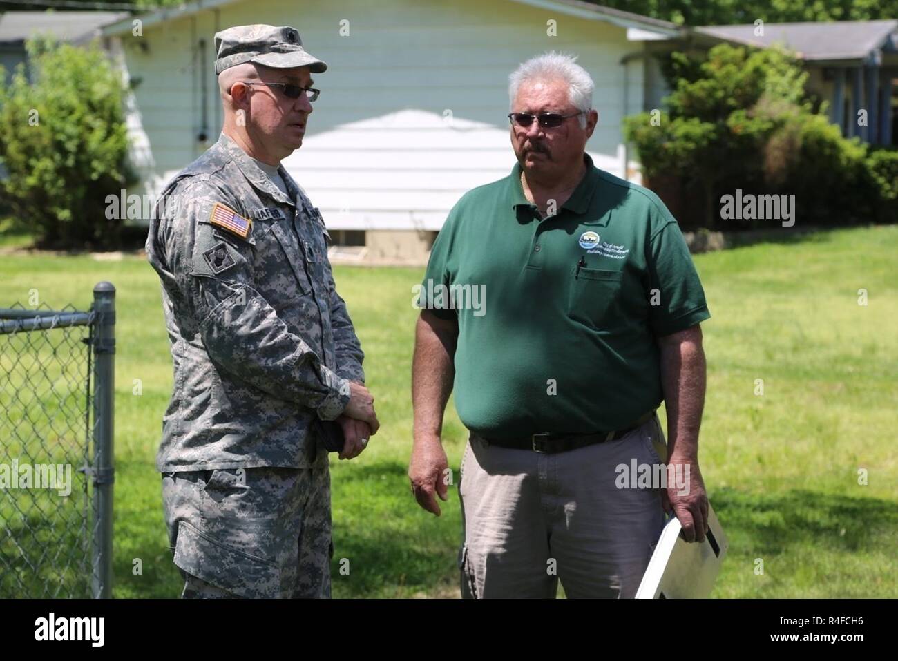 Missouri Army National Guard Task Force North commander Lt. Col. Lance ...