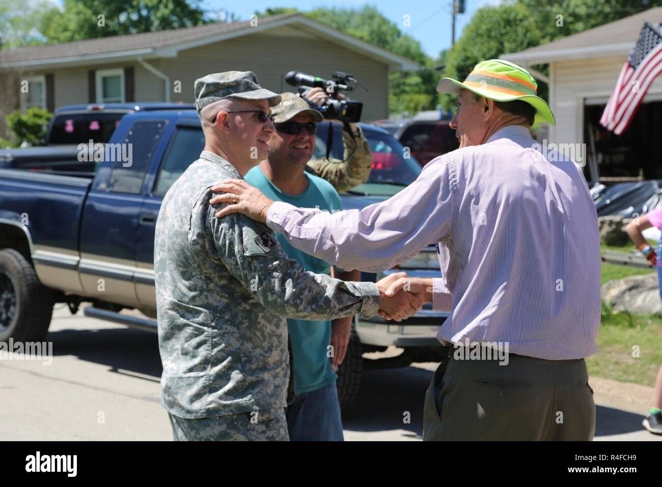 Missouri Army National Guard Task Force North commander Lt. Col. Lance ...
