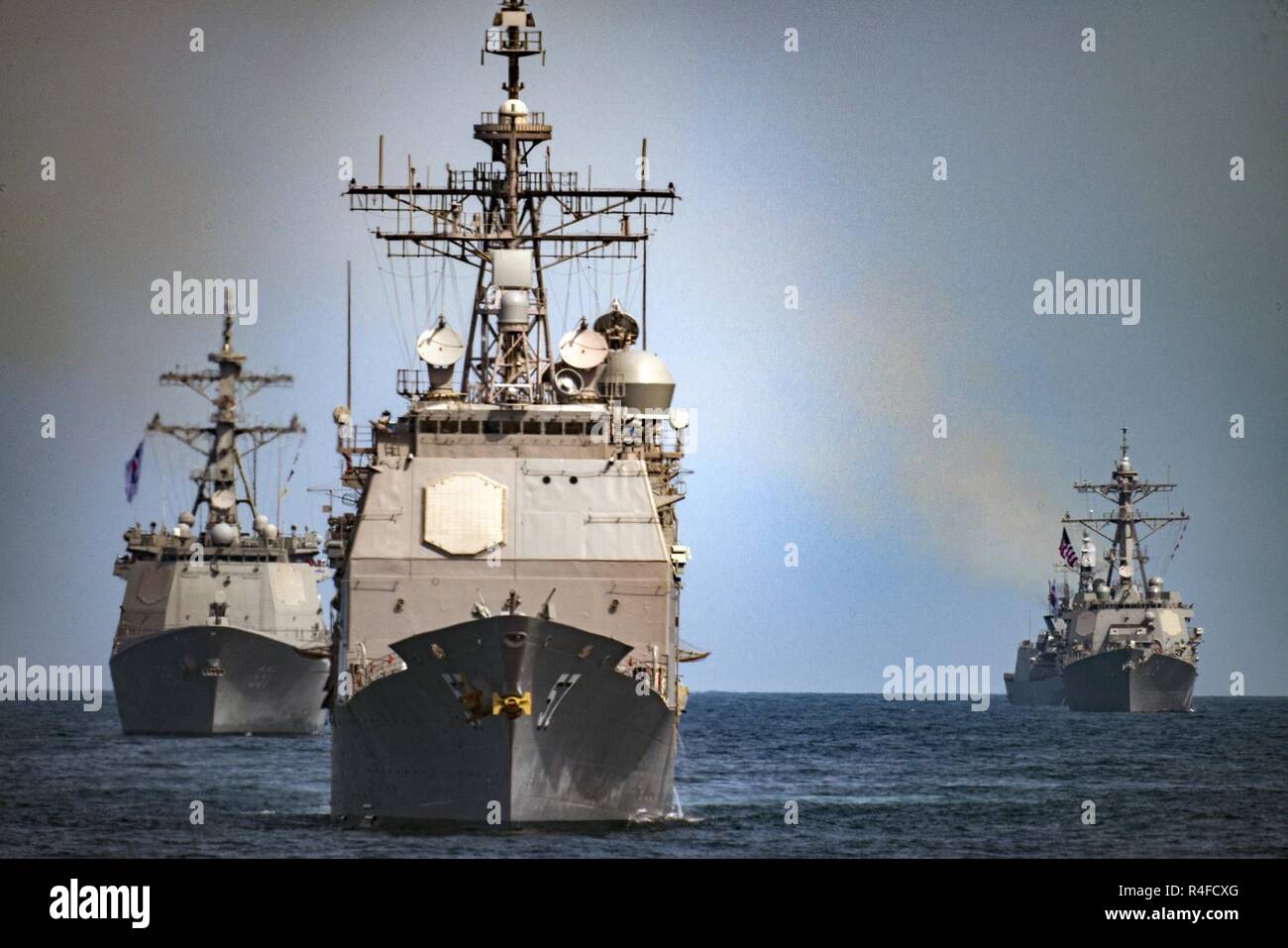 PACIFIC OCEAN (May 3, 2017) The Ticonderoga-class guided-missile ...