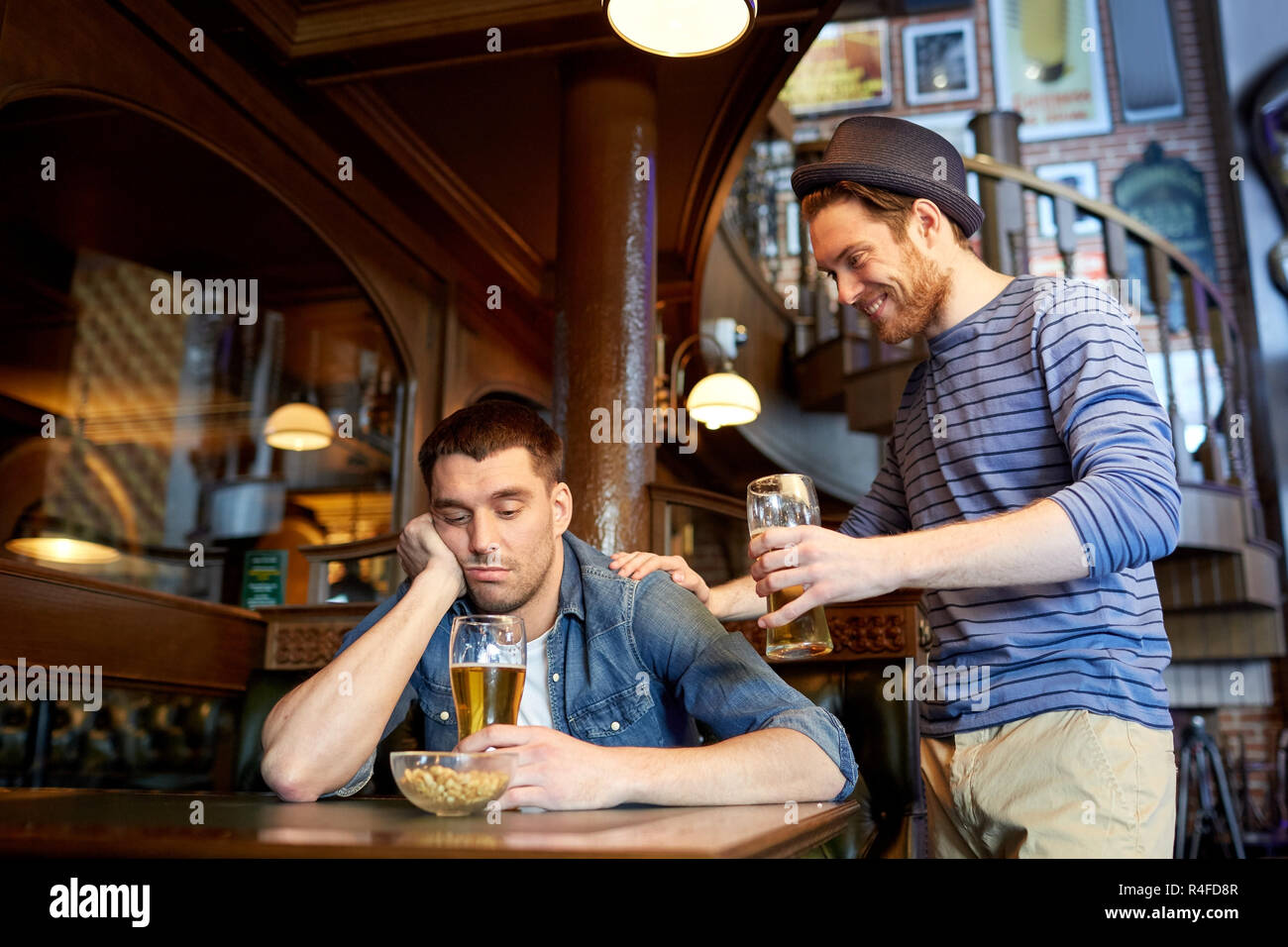 Drunk friend two people hi-res stock photography and images - Alamy