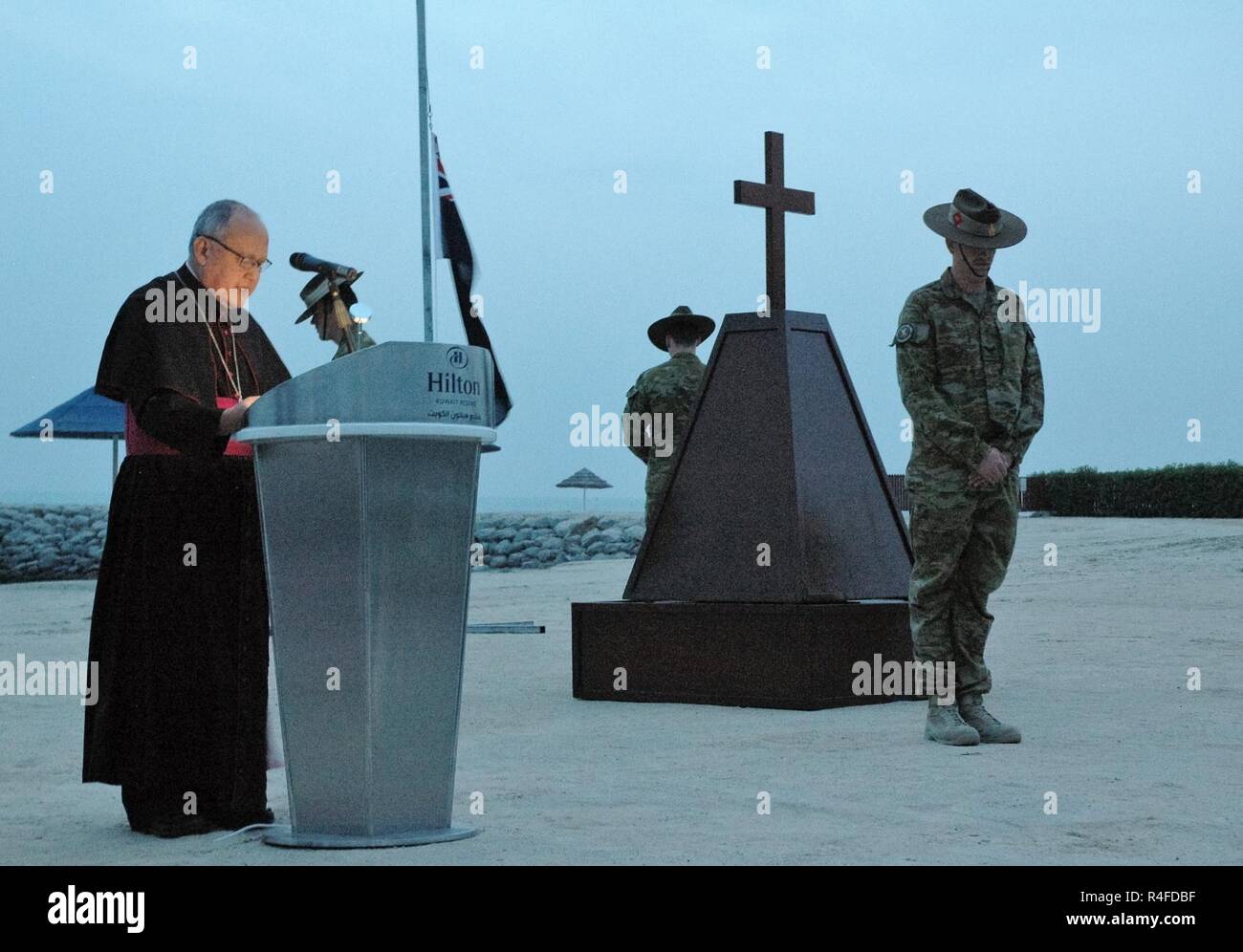 Soldiers Australian New Zealand Army Corps commemmorate ANZAC day at ...