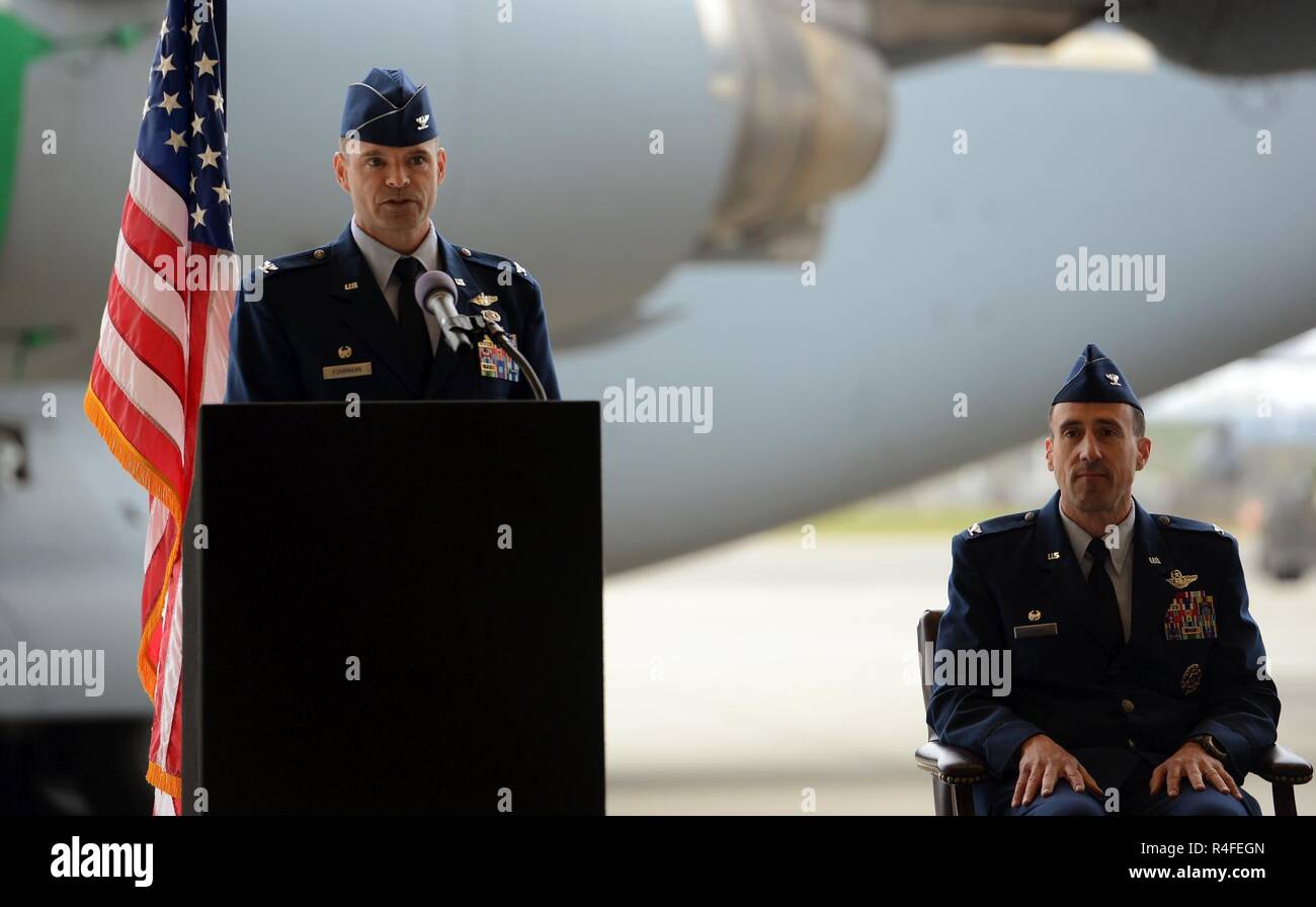 Col. Mark Fuhrmann (left), 62nd Operations Group commander, thanks ...