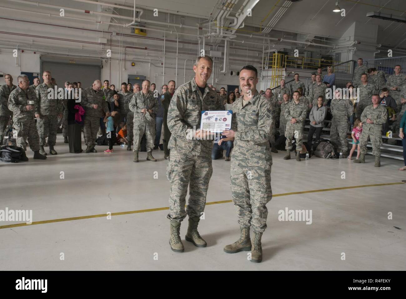 Col. Mitchell Neff (left), 140th Maintenance Group Commander from the ...