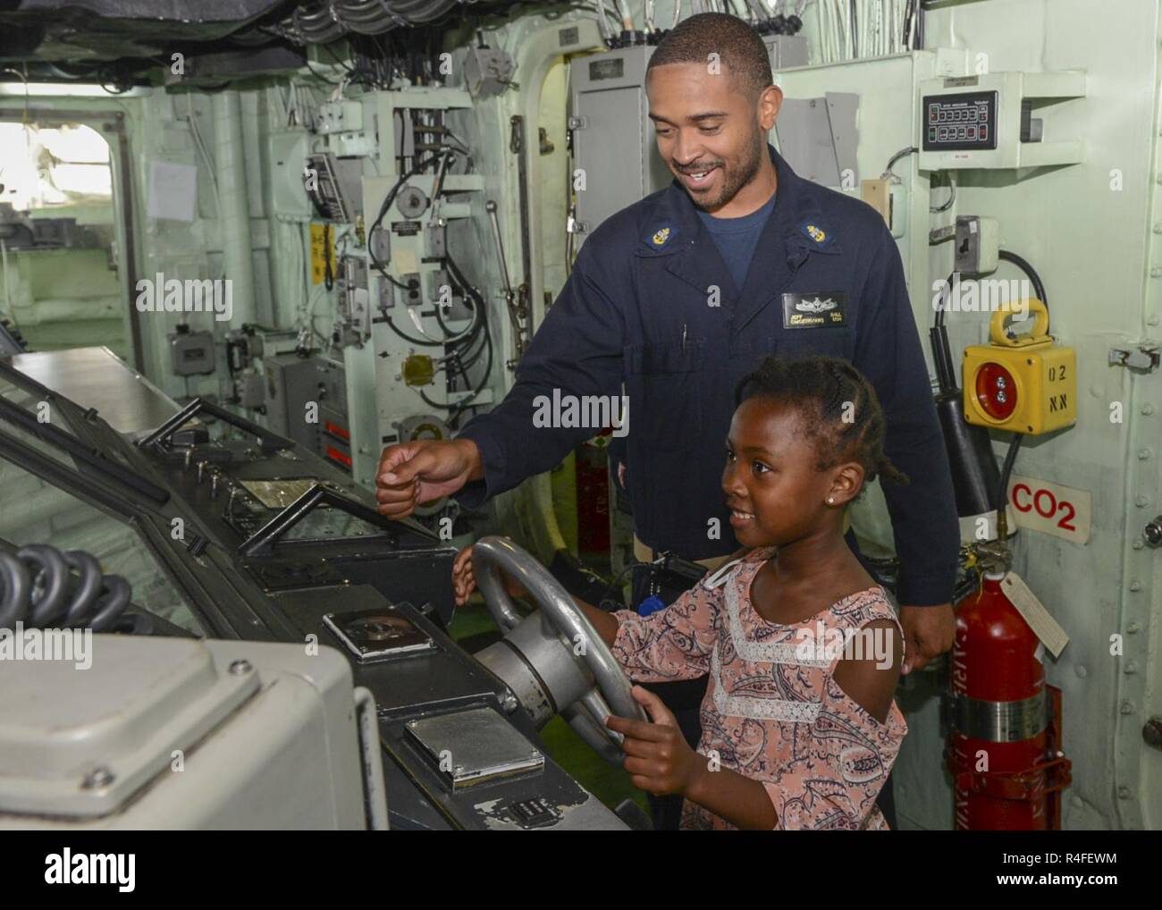 MAYPORT, Fla. (May 4, 2017) – Chief Quartermaster Jeffery Ball shows ...