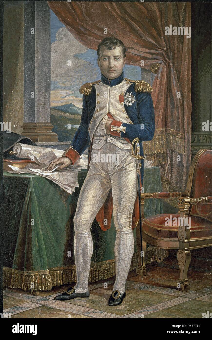 MOSAICO DE NAPOLEON BONAPARTE. Author: BELLONI F. Location: PRIVATE ...