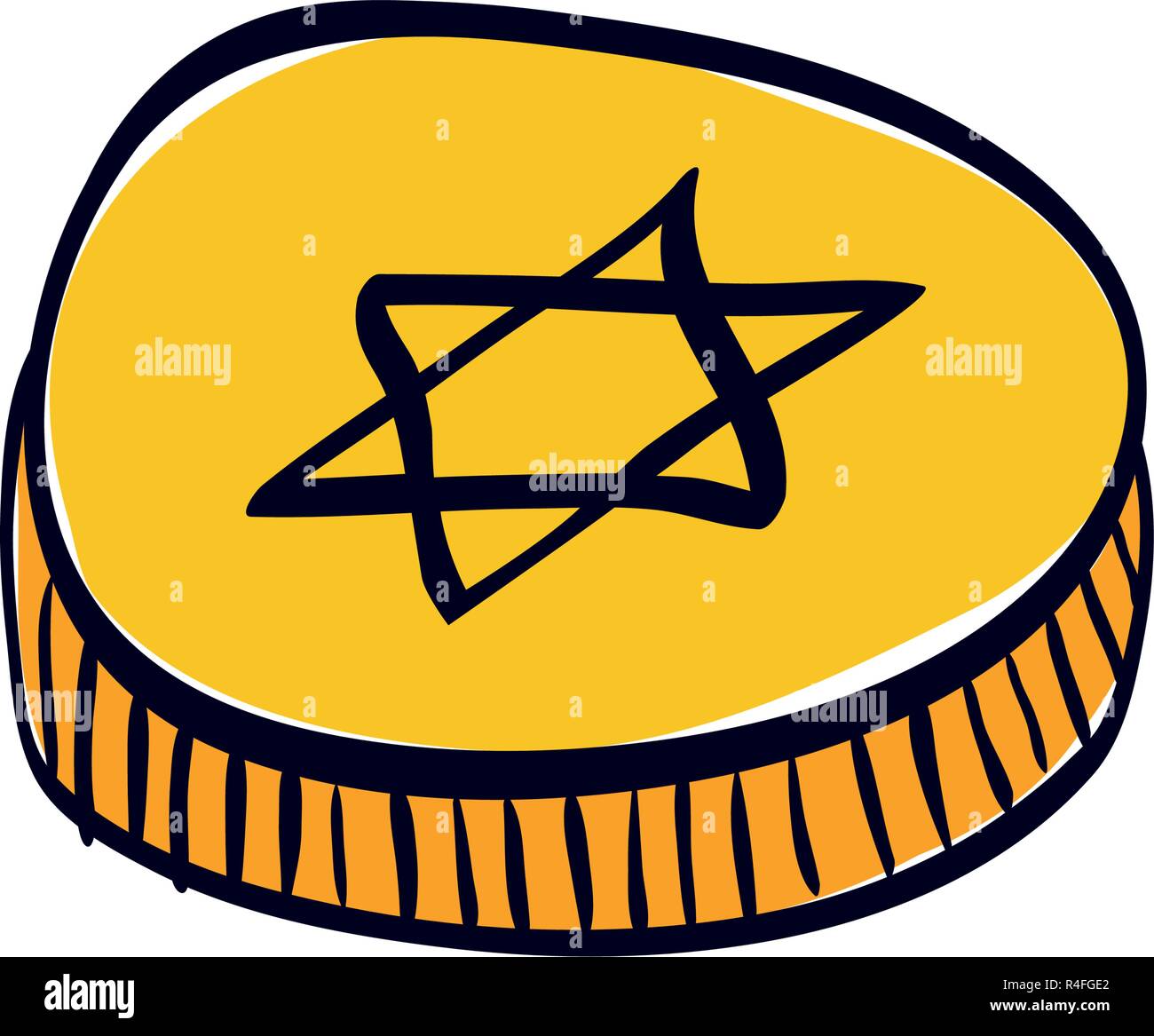 jewish coin isolated icon vector illustration design Stock Vector Image ...