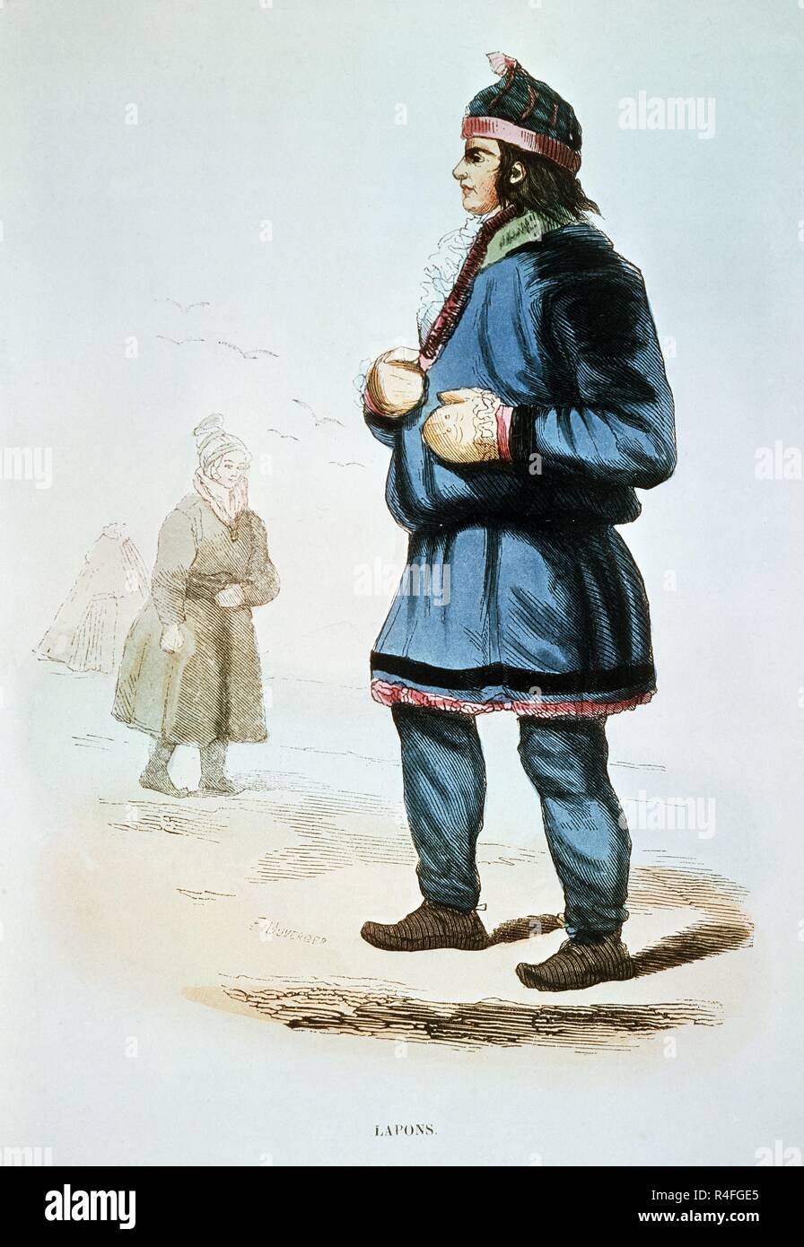 GRABADO-TIPO LAPON. Location: PRIVATE COLLECTION. France Stock Photo ...