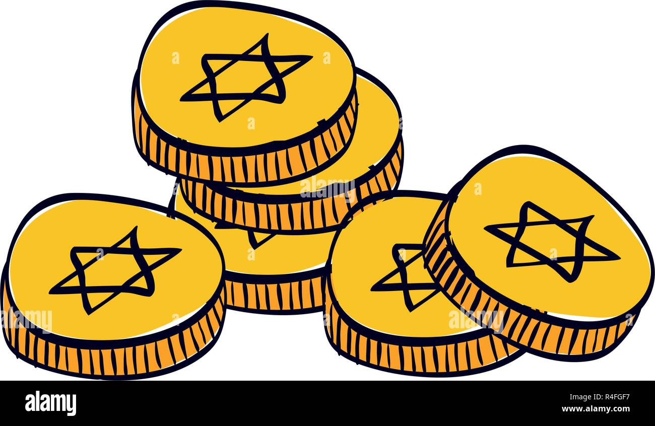 Jewish coins icon vector vectors hi-res stock photography and images ...