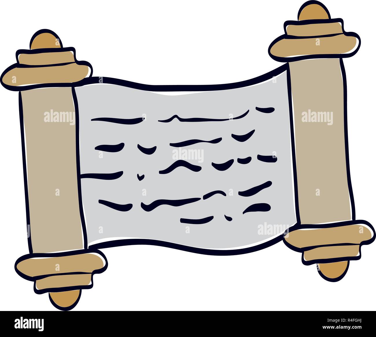 parchment of Jewish law vector illustration design Stock Vector Image ...