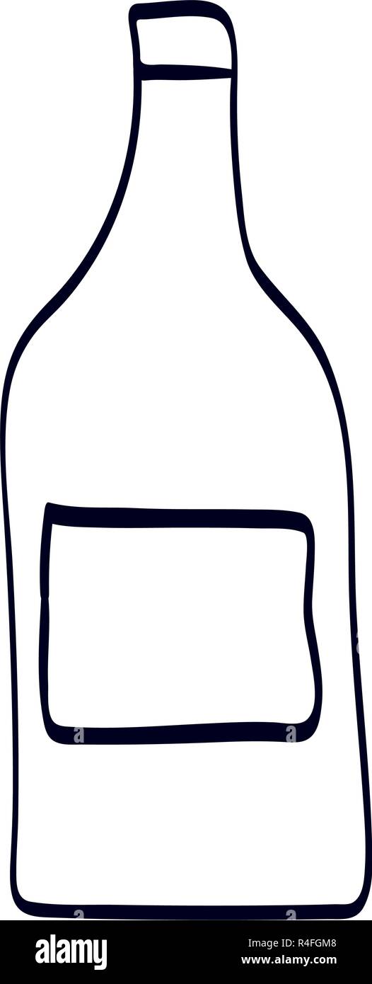 wine bottle isolated icon vector illustration desing Stock Vector Image ...