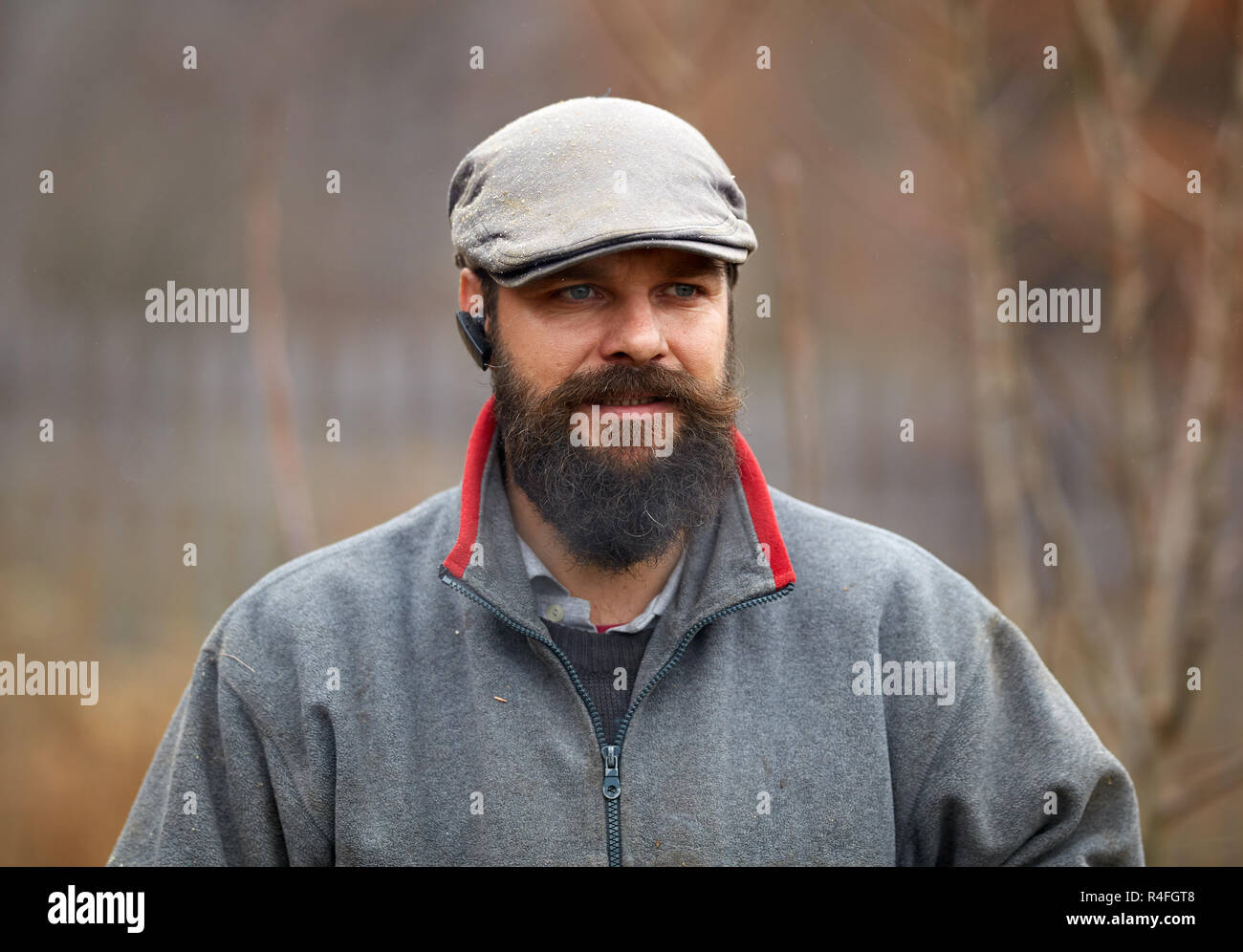 Serious thoughtful farmer in hi-res stock photography and images - Alamy