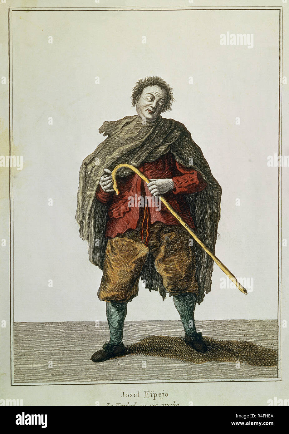 COLECCION DE TRAJES DE ESPAÑA-1777-EL CIEGO JOSE ESPEJO-GRABADO S XVIII ...