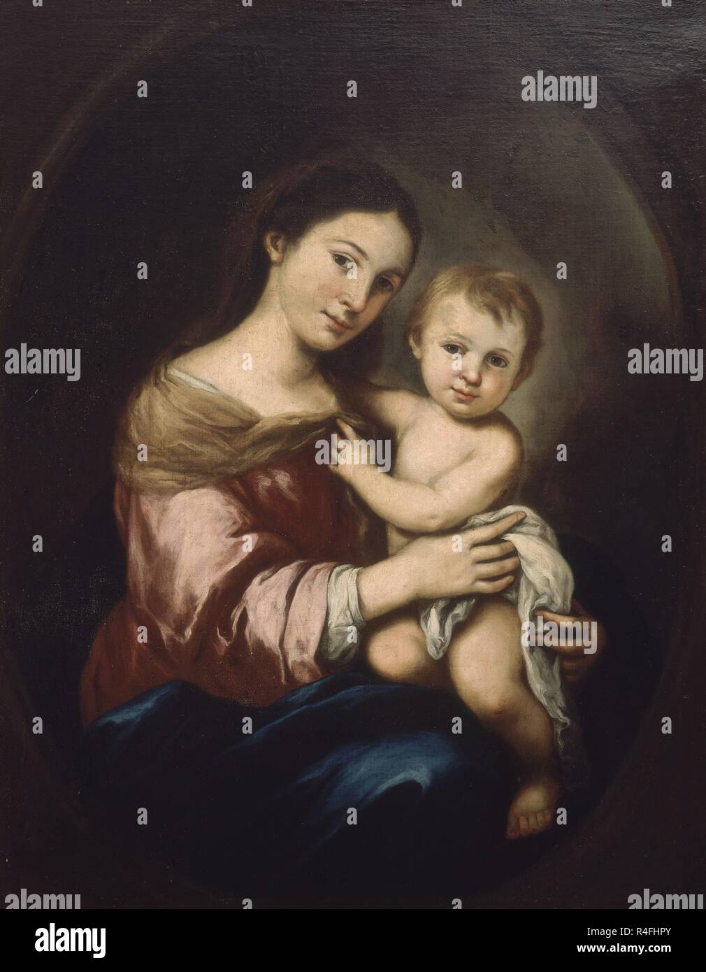 VIRGEN CON NIÑO-. Location: PRIVATE COLLECTION. MADRID. SPAIN Stock ...