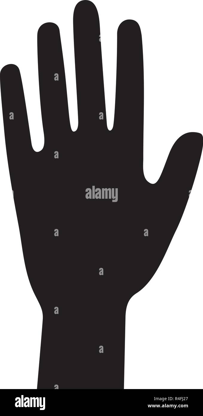 hand human stop icon vector illustration design Stock Vector Image ...