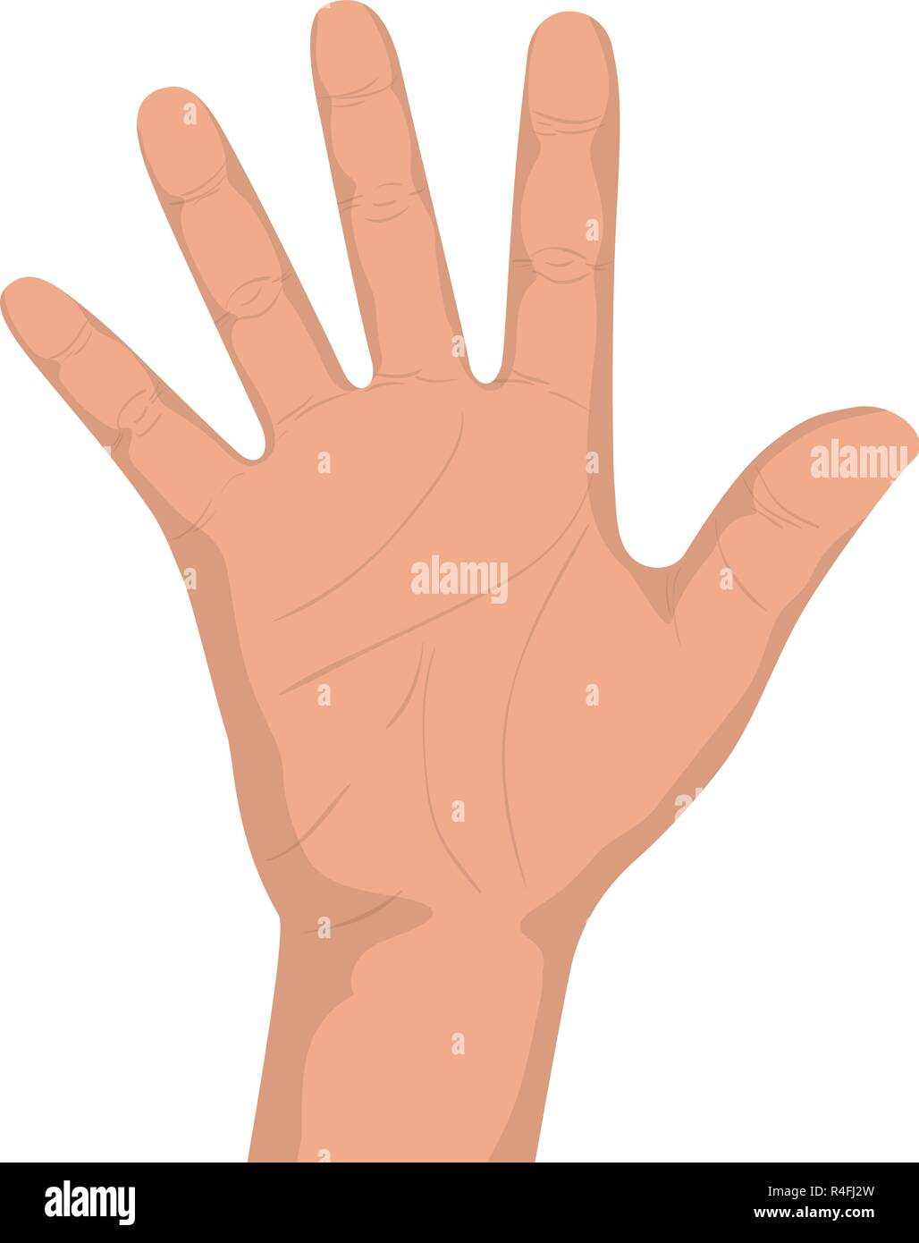 hand human stop icon vector illustration design Stock Vector Image ...