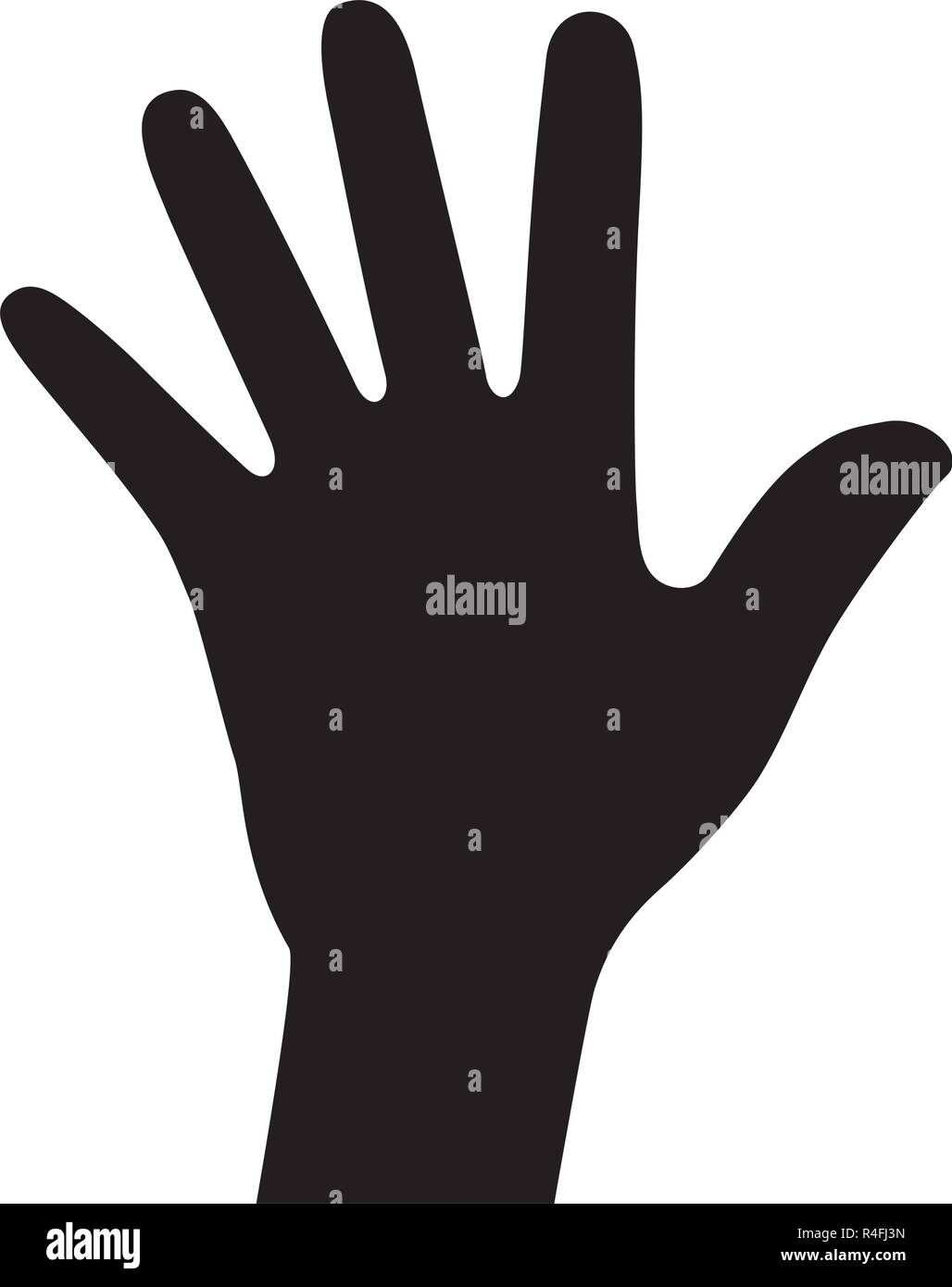 hand human stop icon vector illustration design Stock Vector Image ...