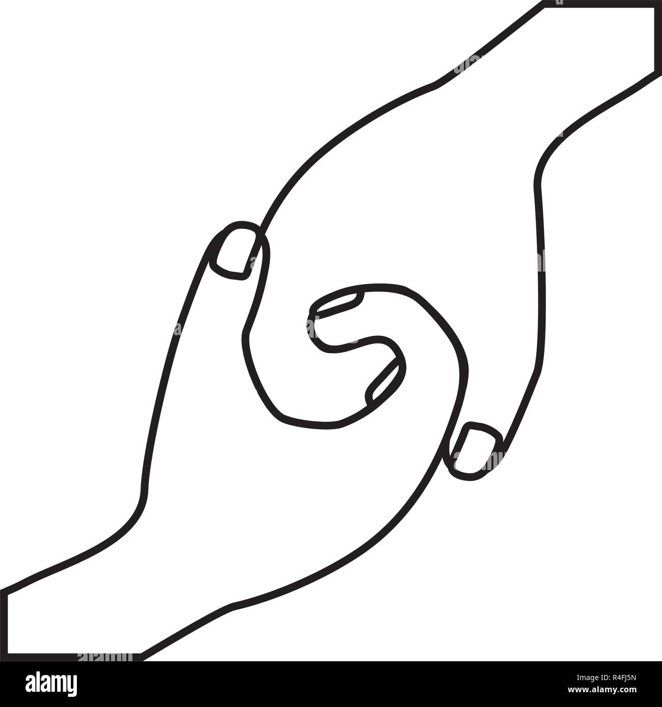 hands human helping icons vector illustration design Stock Vector Image ...
