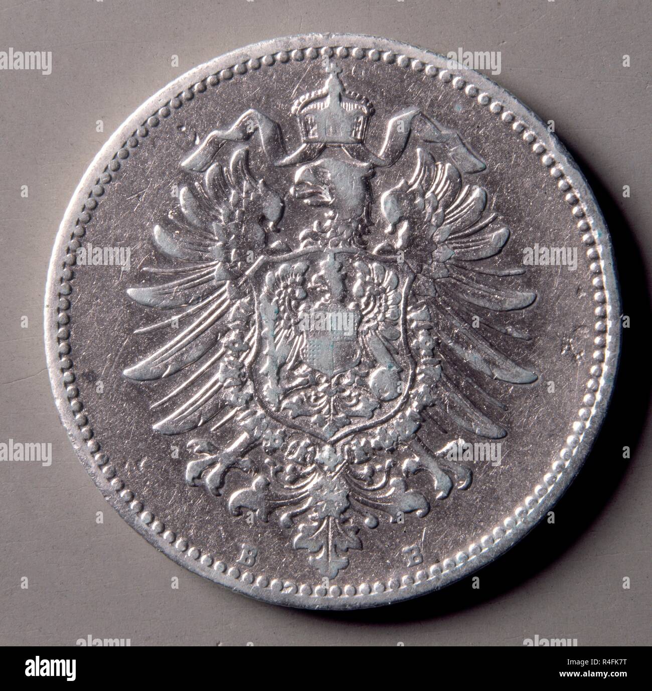 MONEDA - MARCO ALEMAN DE 1873 -(PRIMERA EMISION) 24mm ANVERSO. Location ...