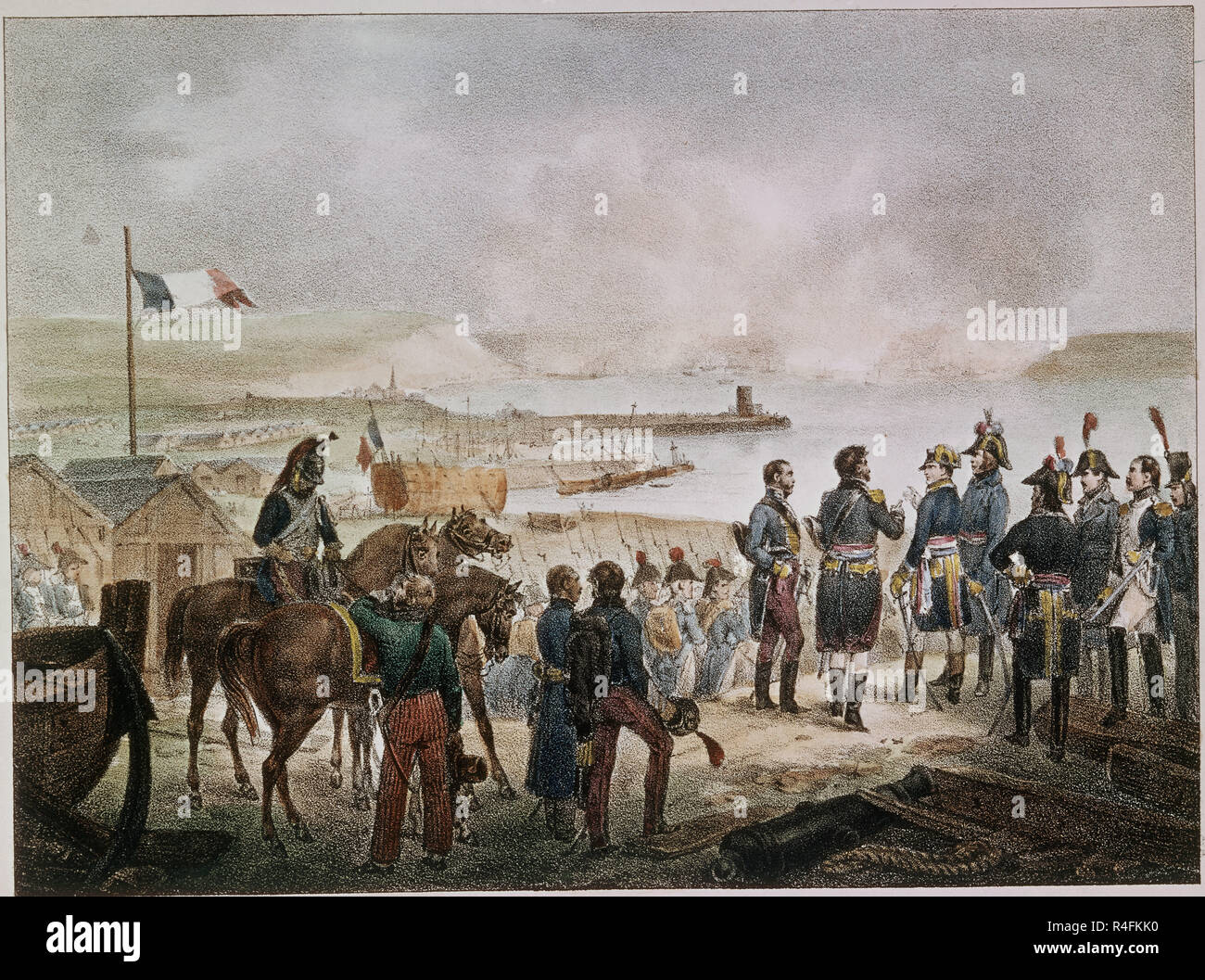 War preparedness of the Napoleonic army against England. Boulogne camp ...