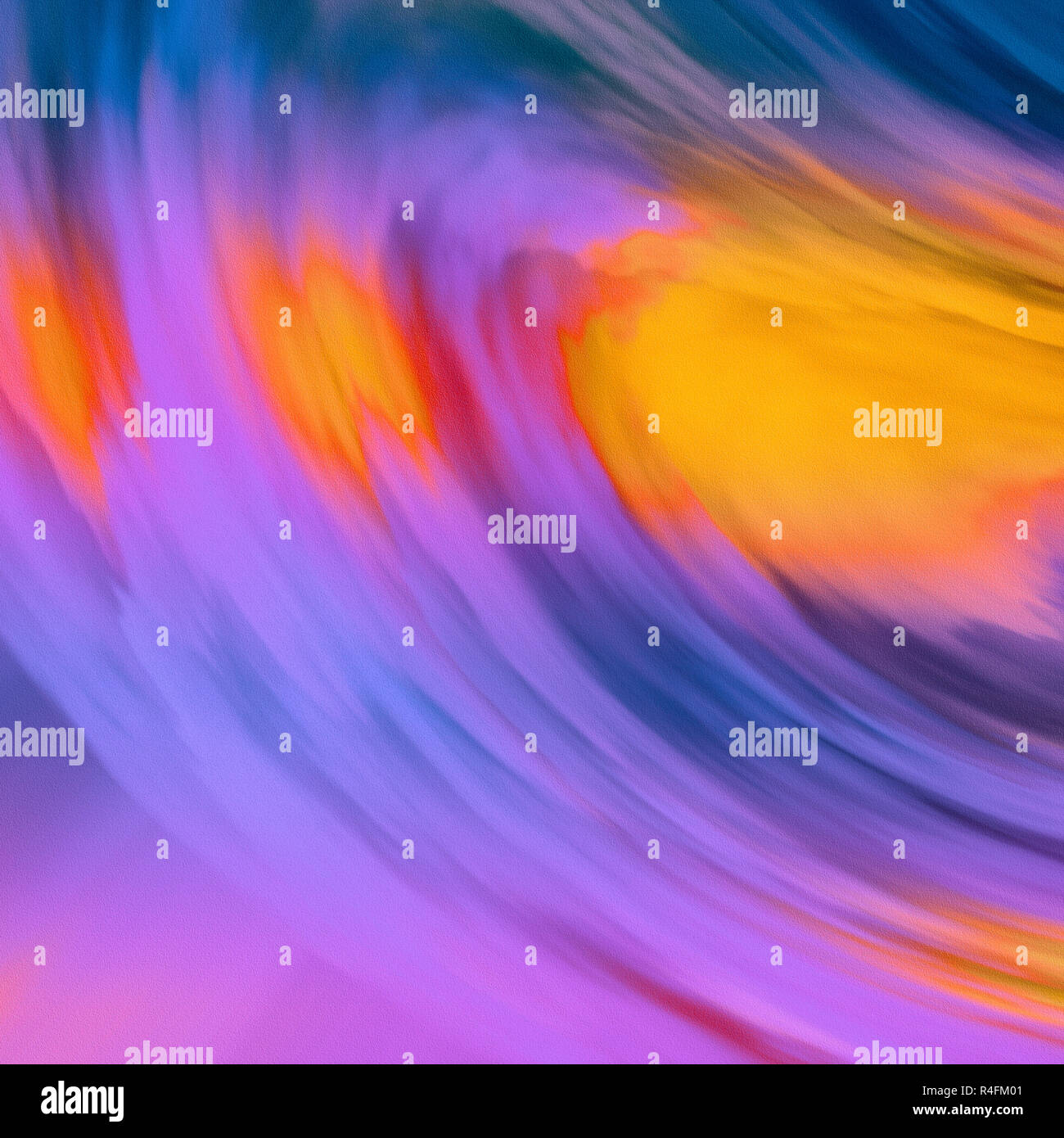 Abstract Colorful wavy theme design. Bright glowing canvas paint. Brush ...