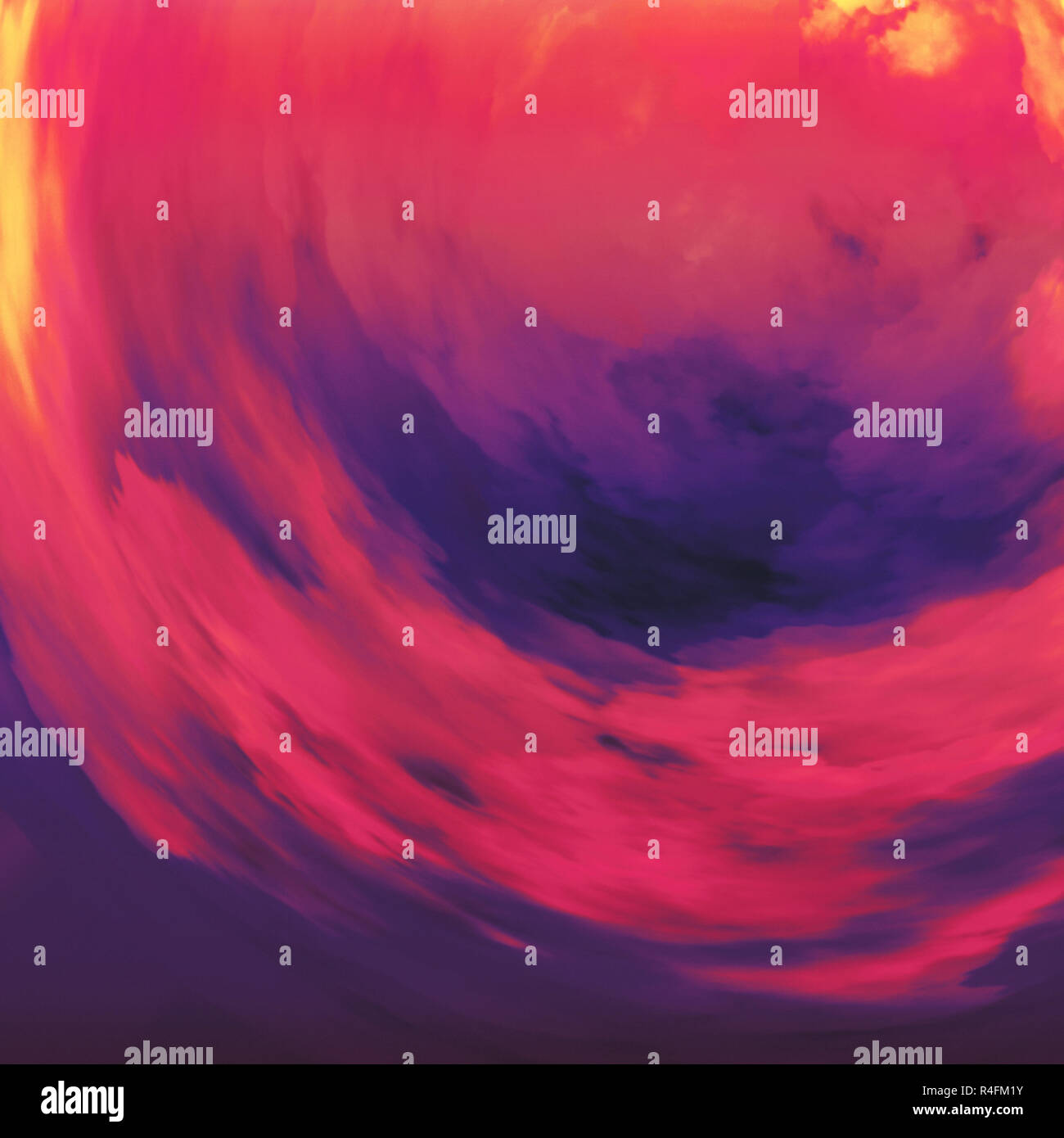 Abstract Colorful wavy theme design. Bright glowing canvas paint. Brush ...