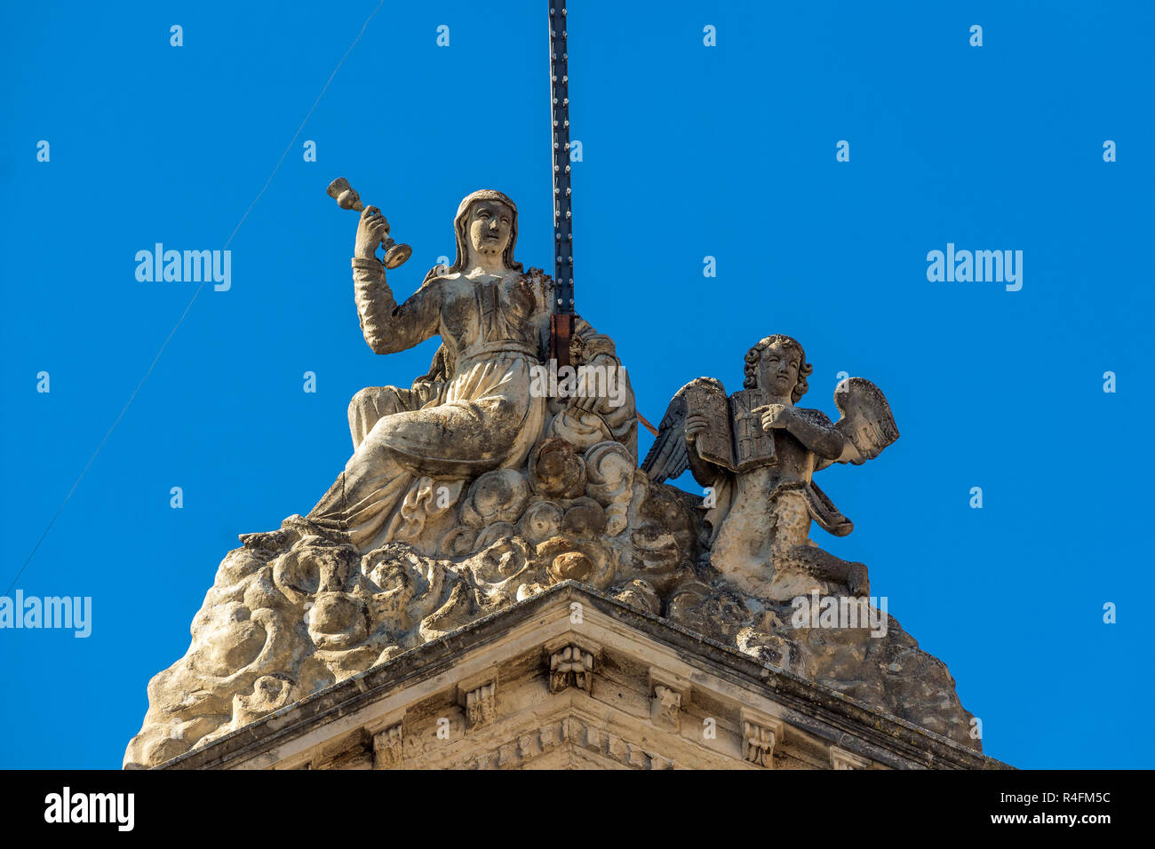 Sicilian Baroque statue Stock Photo - Alamy