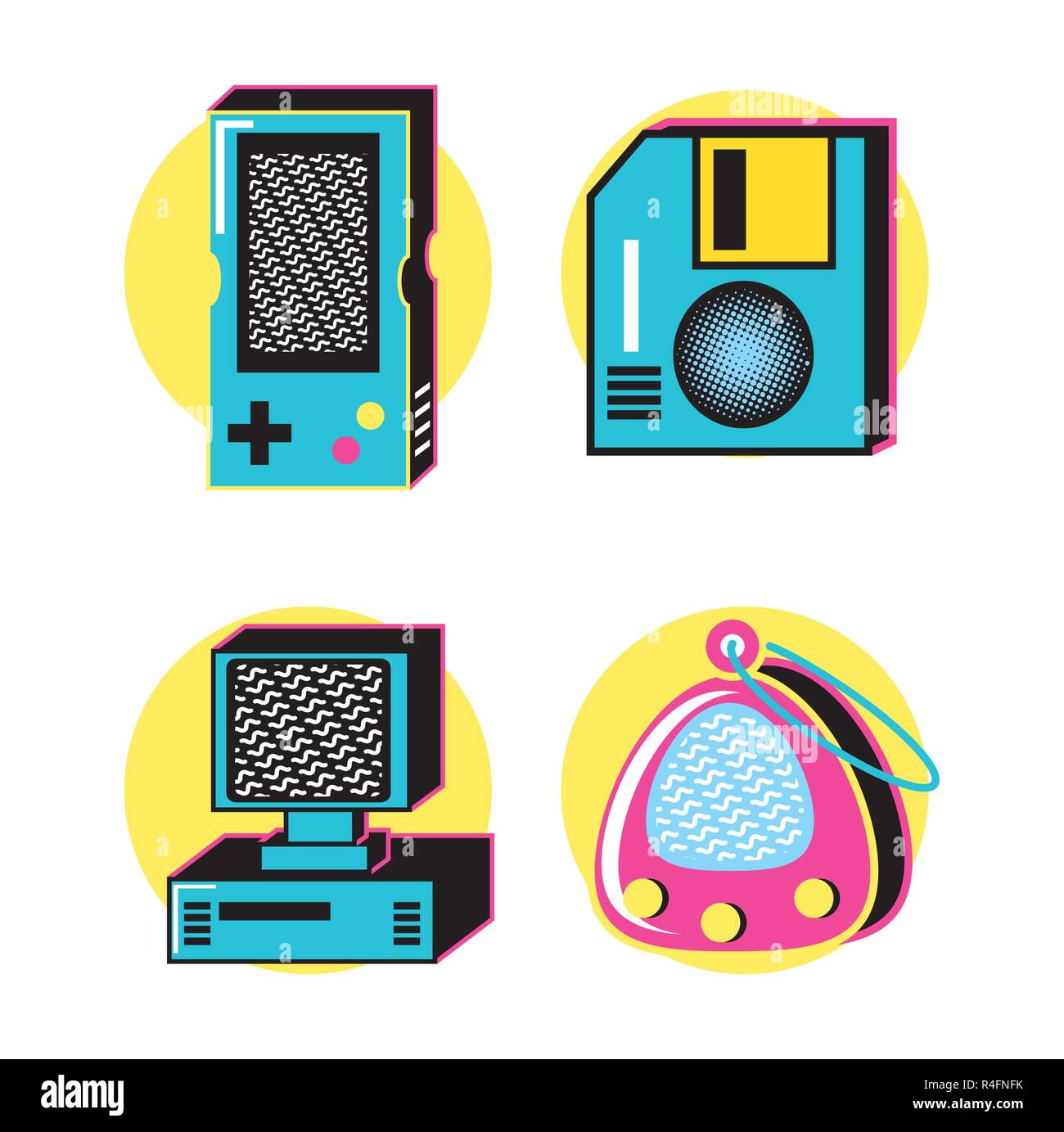 nineties retro vector illustration design vector illustration design ...