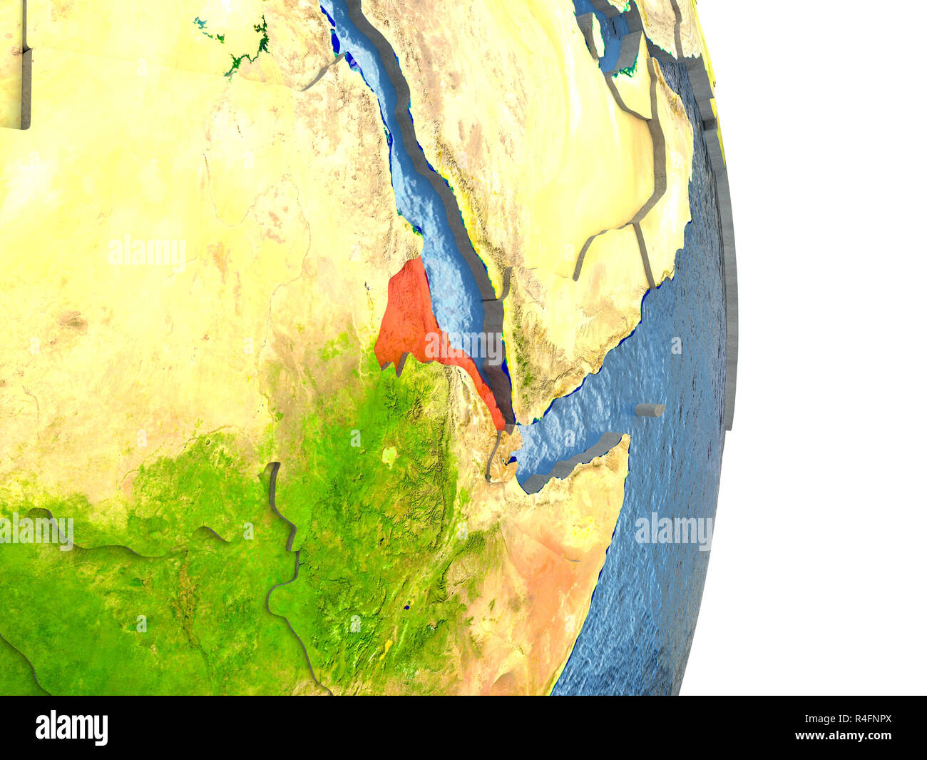 Map satellite geography eritrea hi-res stock photography and images - Alamy