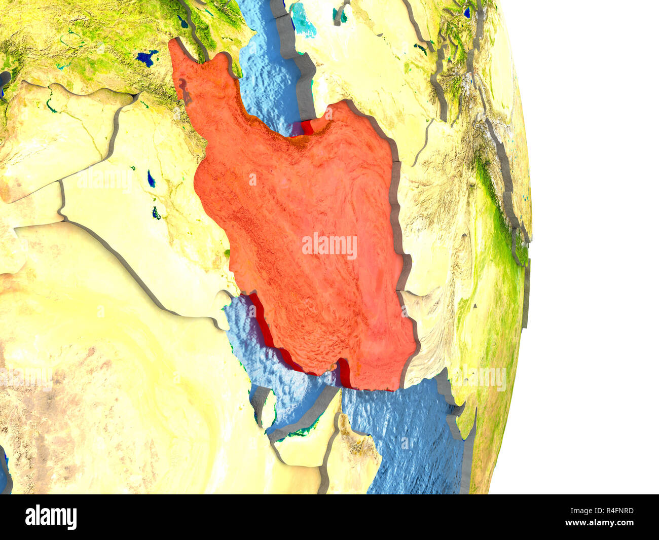Map of iran satellite hi-res stock photography and images - Alamy