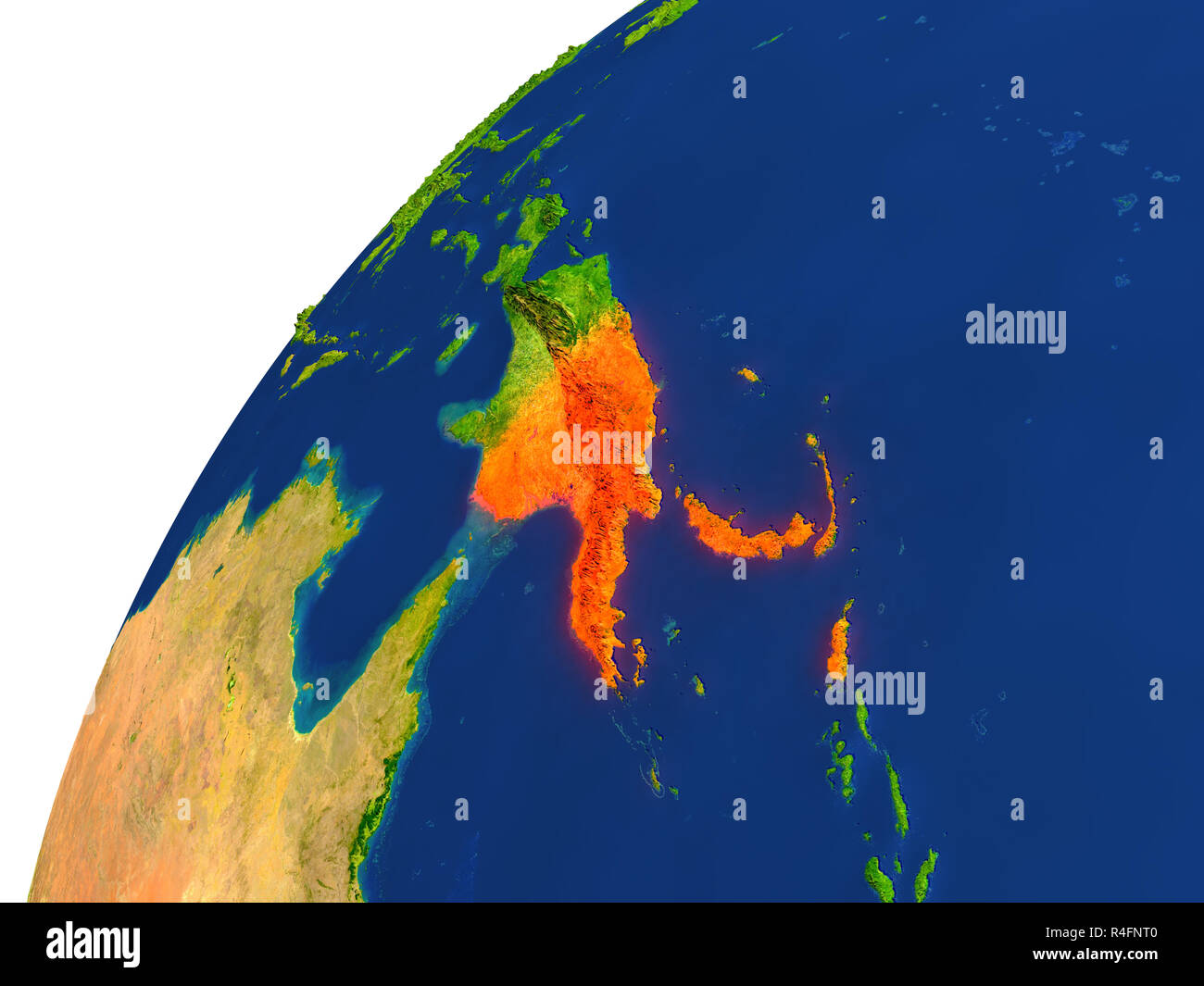 Satellite view papua new guinea hi-res stock photography and images - Alamy