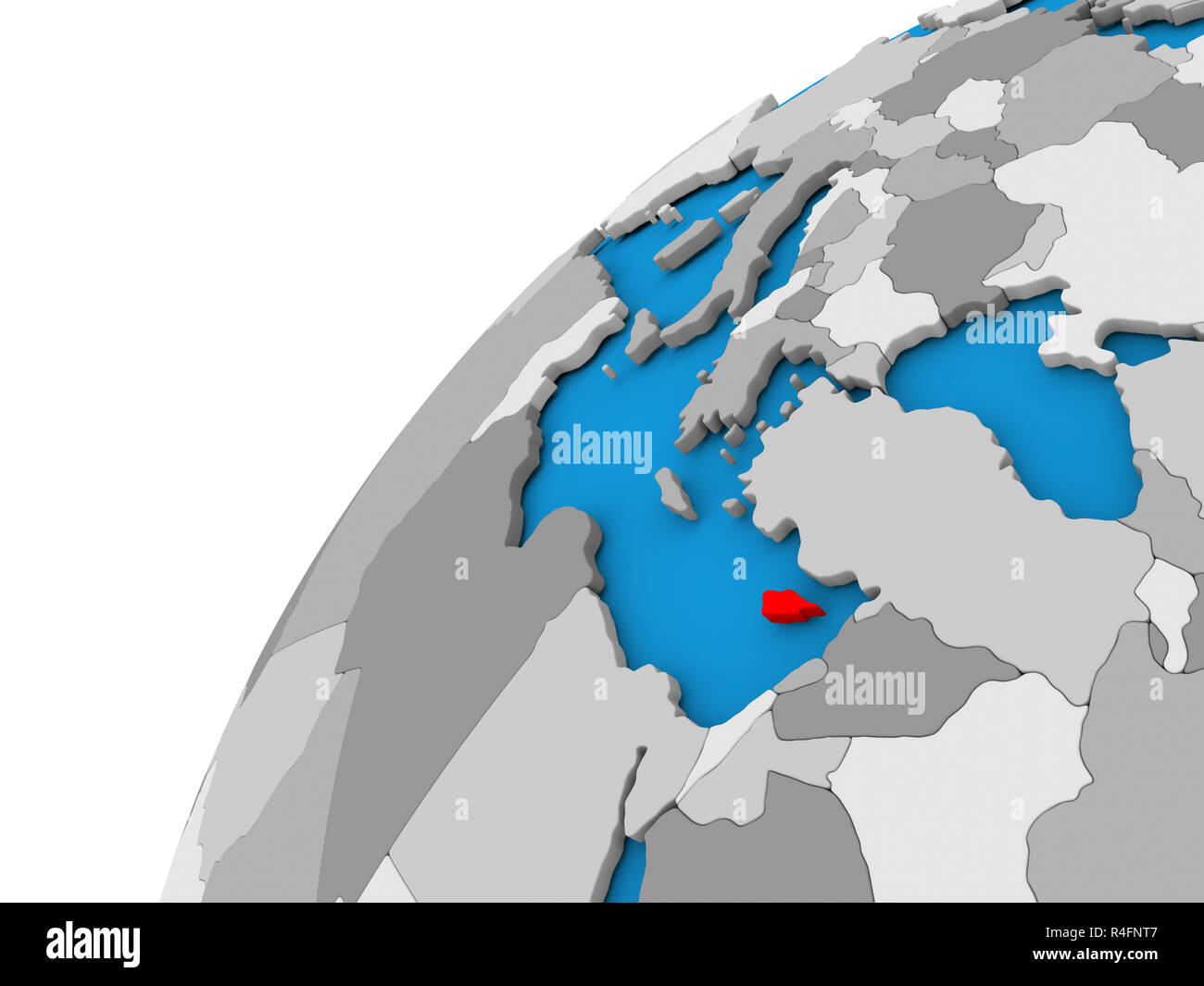 Cyprus map highlighted in hi-res stock photography and images - Alamy