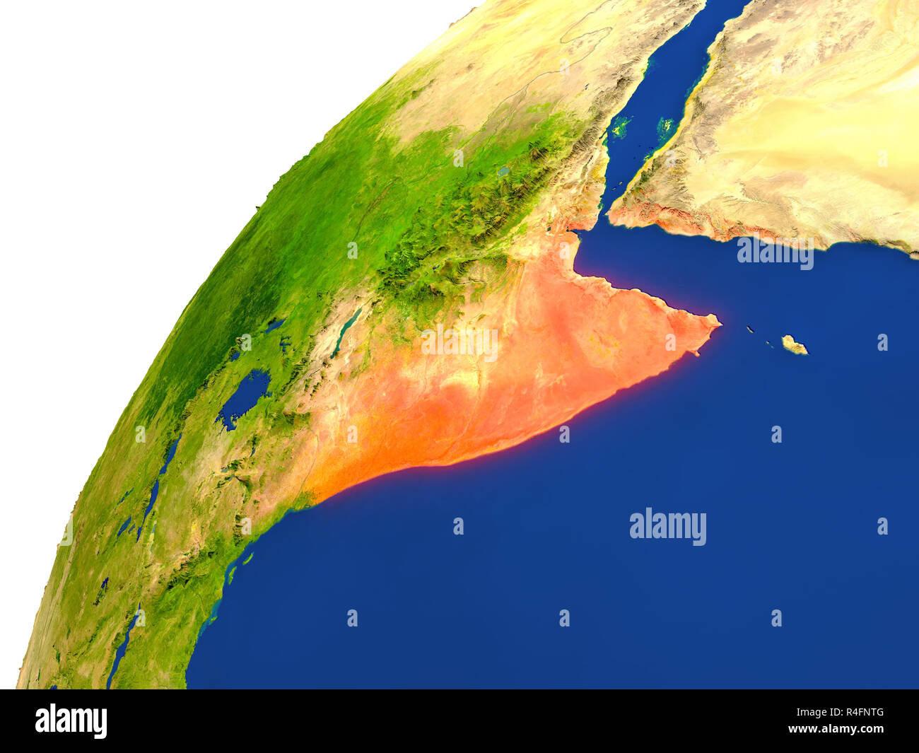 Somalia map satellite geography hi-res stock photography and images - Alamy
