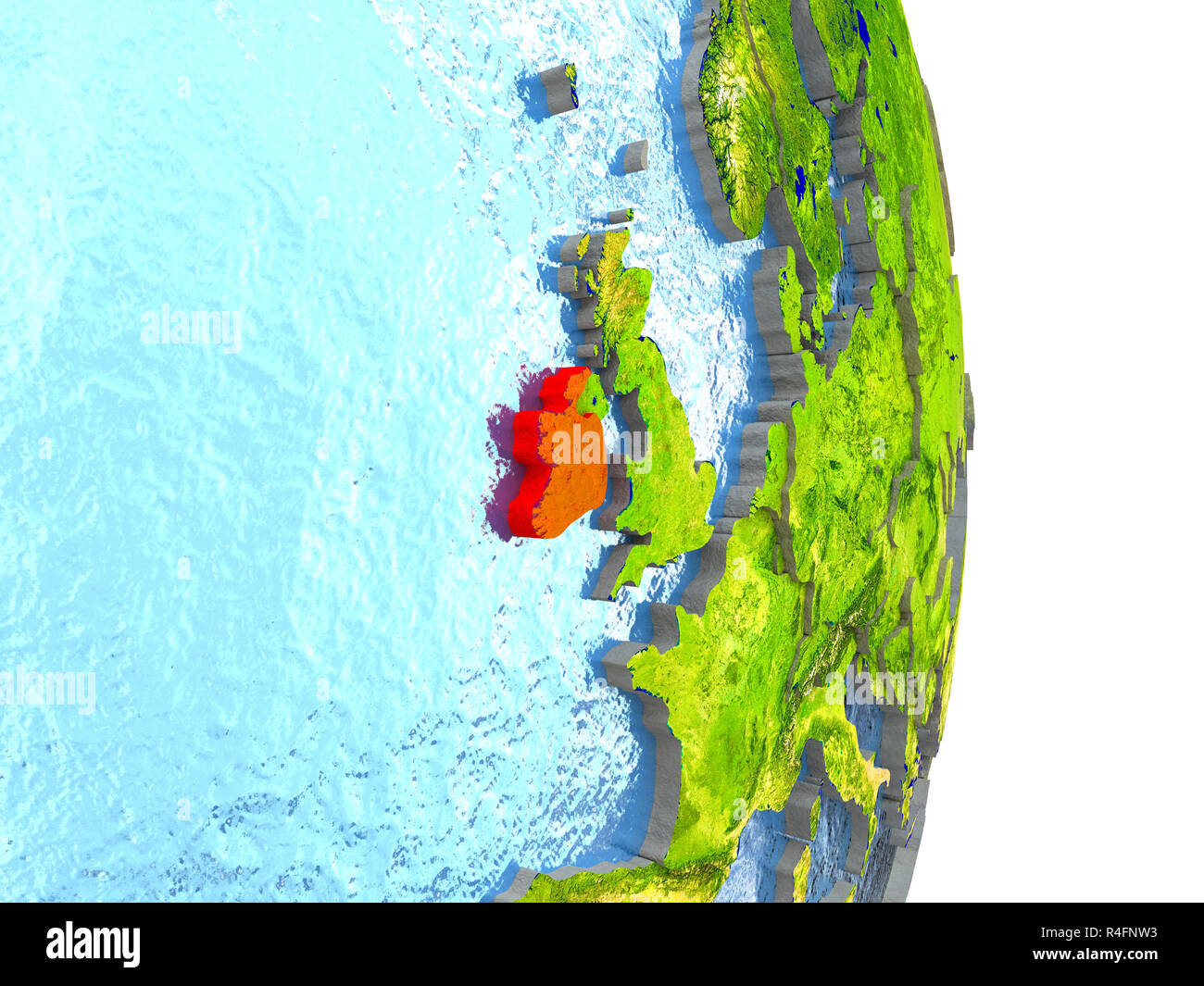 Map satellite geography ireland hi-res stock photography and images - Alamy
