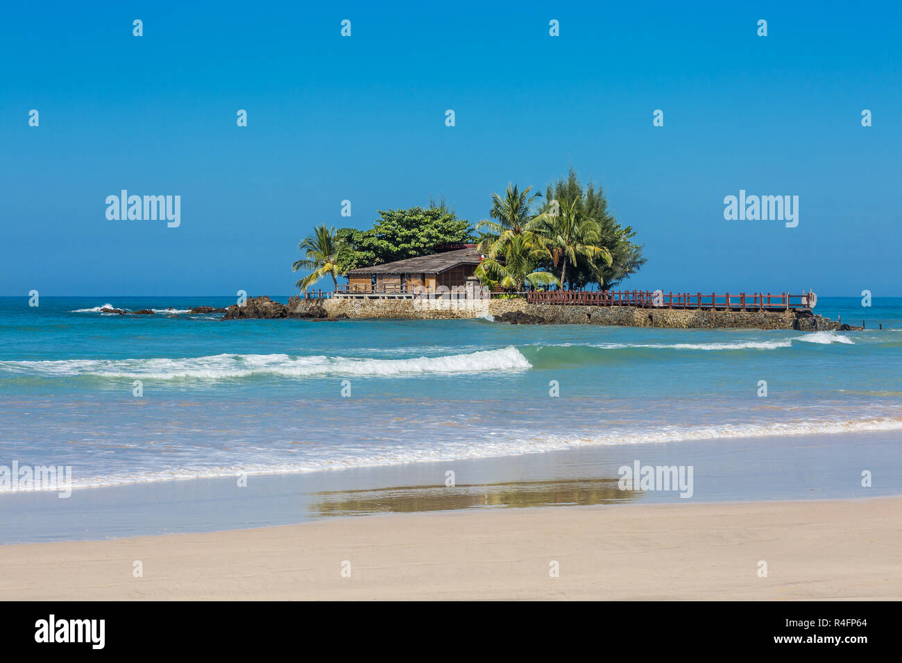 Ngapali Beach near Thandwe at Rakhine state in Myanmar (Burma Stock ...