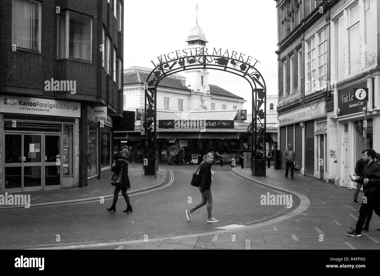 Leicester city Black and White Stock Photos & Images - Alamy