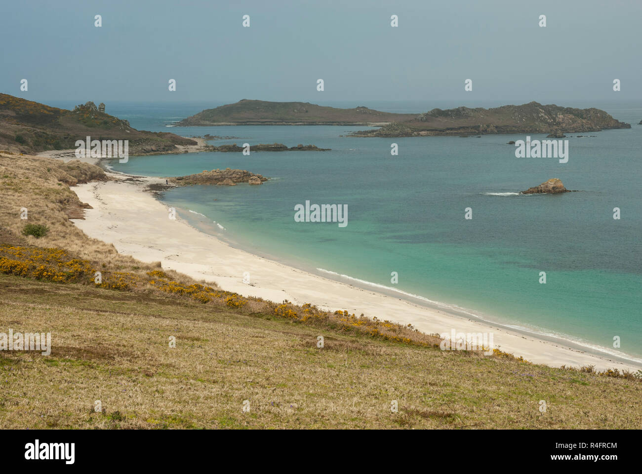 Stunning view across Great Bay and Little Bay, St Martin's, Scilly ...