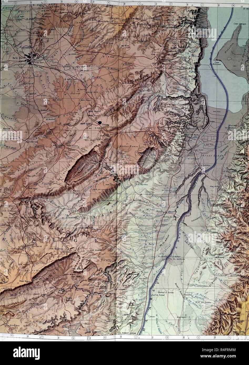 Mar muerto mapa hi-res stock photography and images - Alamy