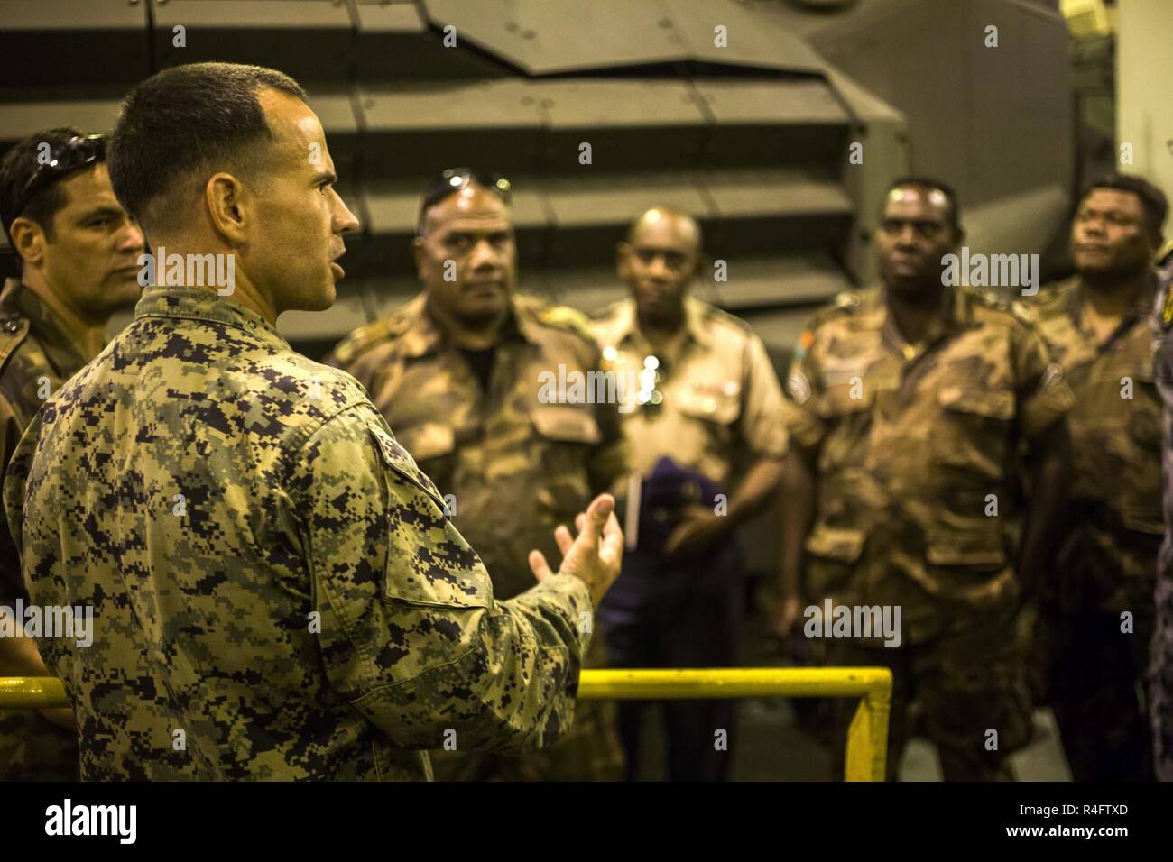 U.S. Marine Capt. Devin Jewell, executive officer of Task Force Koa ...