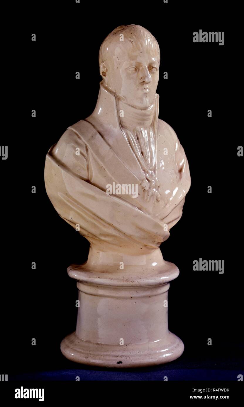 CERAMICA DE ALCORA CON LA IMAGEN DE FERNANDO VII - SIGLO XIX. Location ...