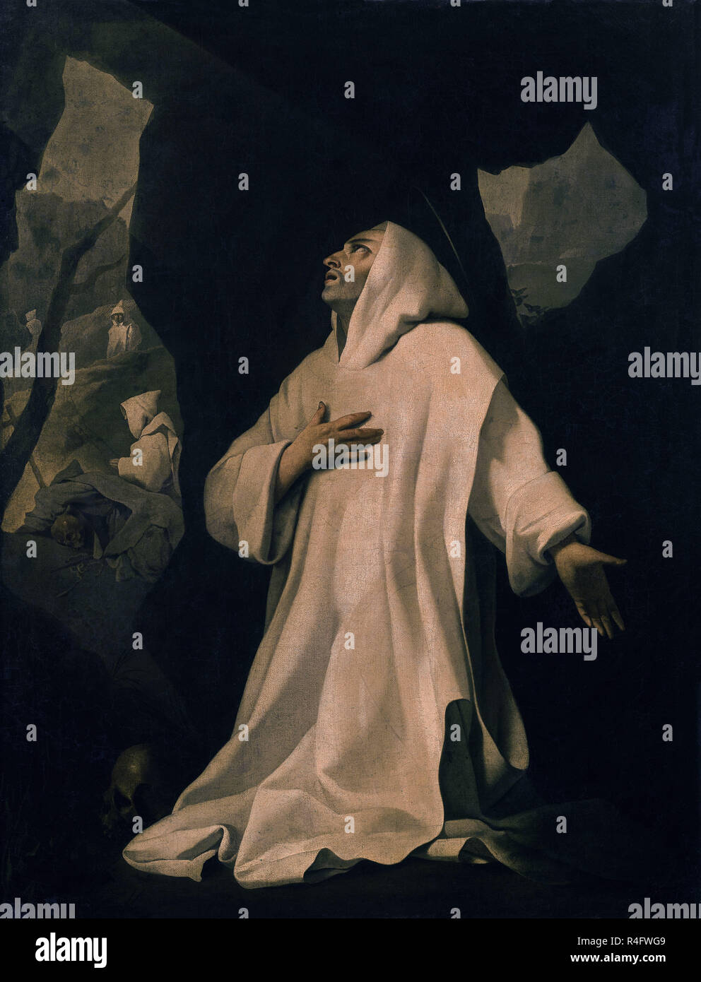 Spanish school. Monk. Monje. Madrid, Viscount of Roda collection ...