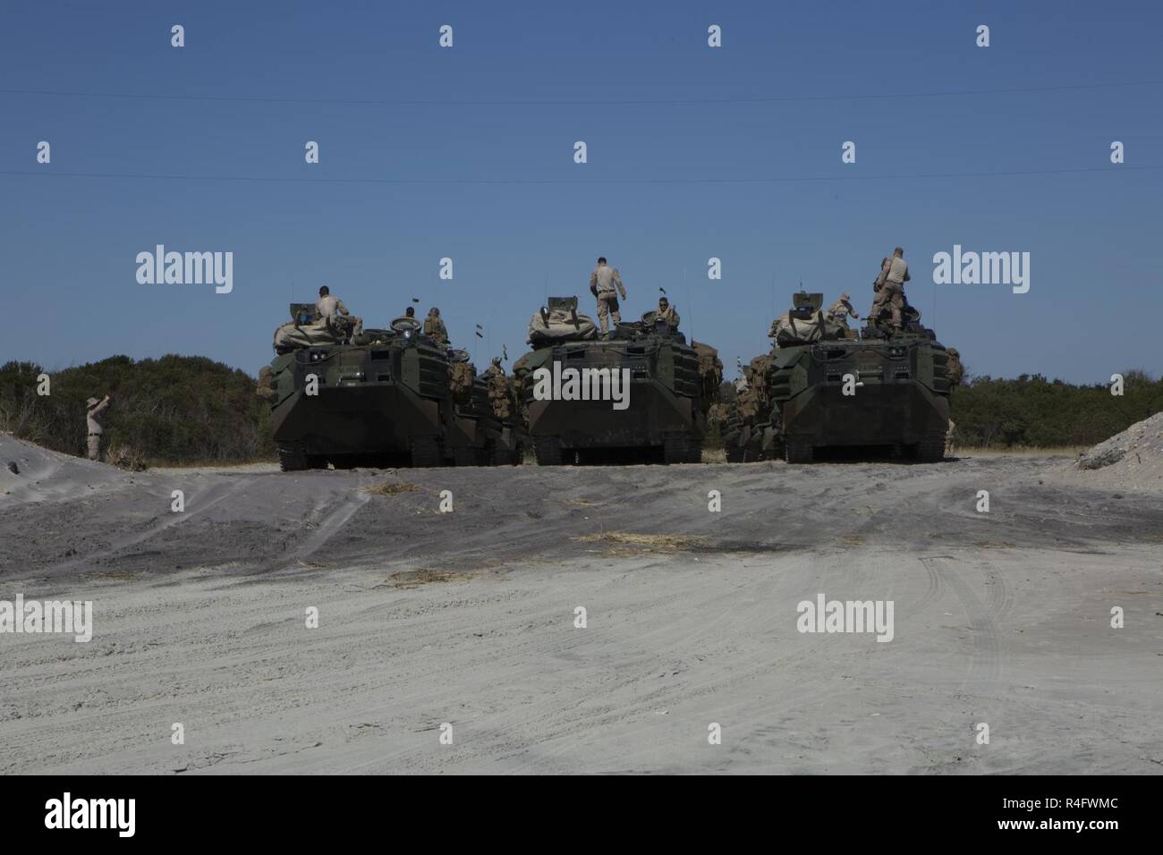 U.S. Marines with 2nd Assault Amphibian Battalion, 2nd Marine Division ...