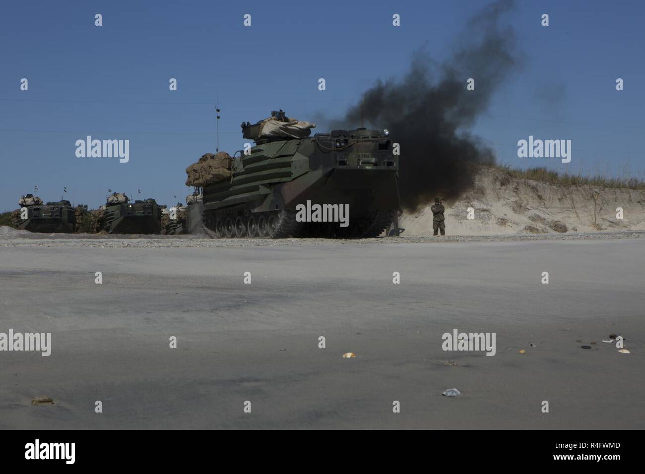 U.S. Marines with 2nd Assault Amphibian Battalion, 2nd Marine Division ...