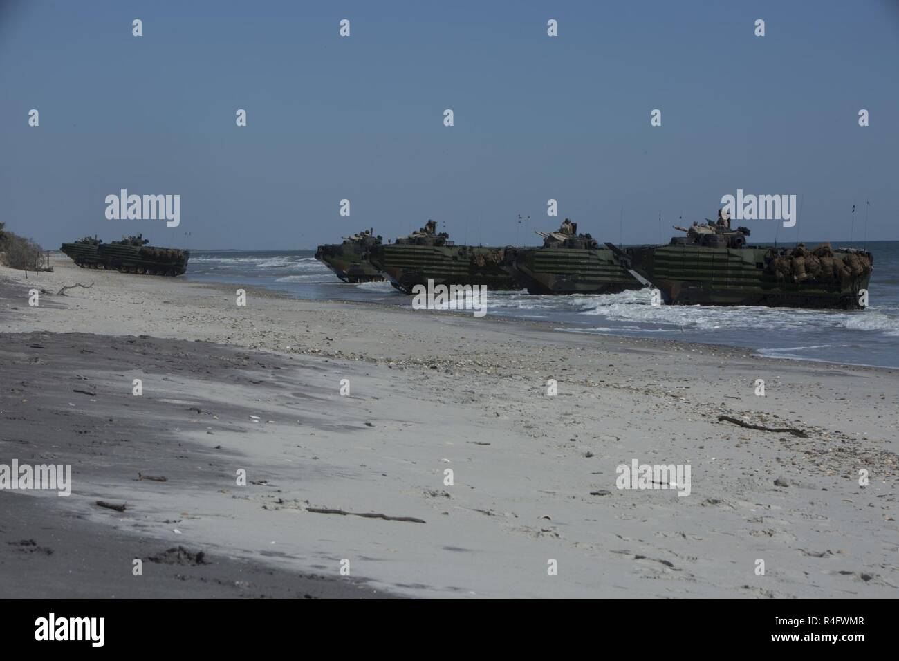 U.S. Marines with 2nd Assault Amphibian Battalion, 2nd Marine Division ...