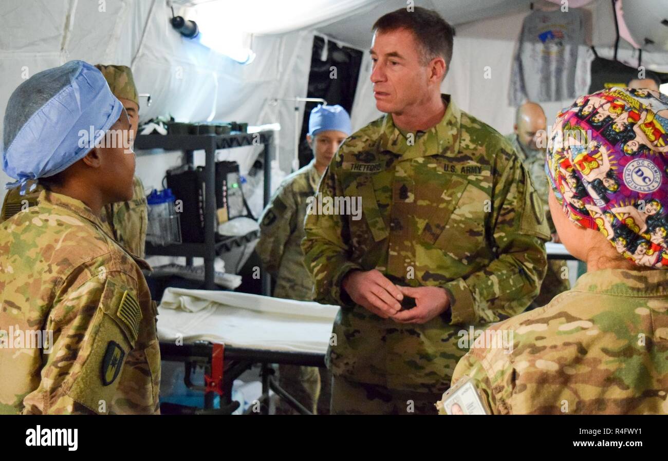 U.S. Army Spc. Gilliard, left, operating room technician, 28th Combat ...